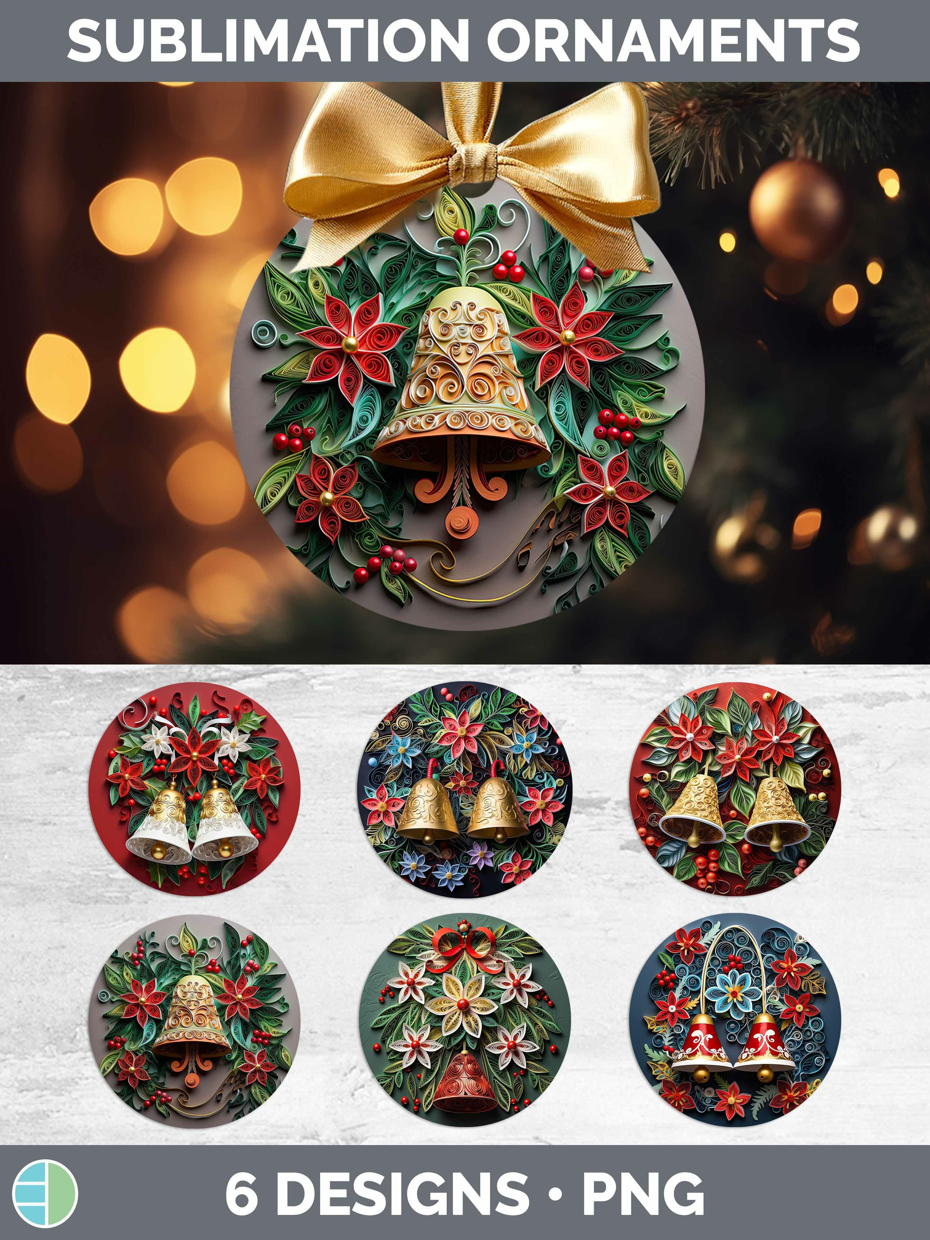 3D Jingle Bells Ornament | Bundle Bauble Designs