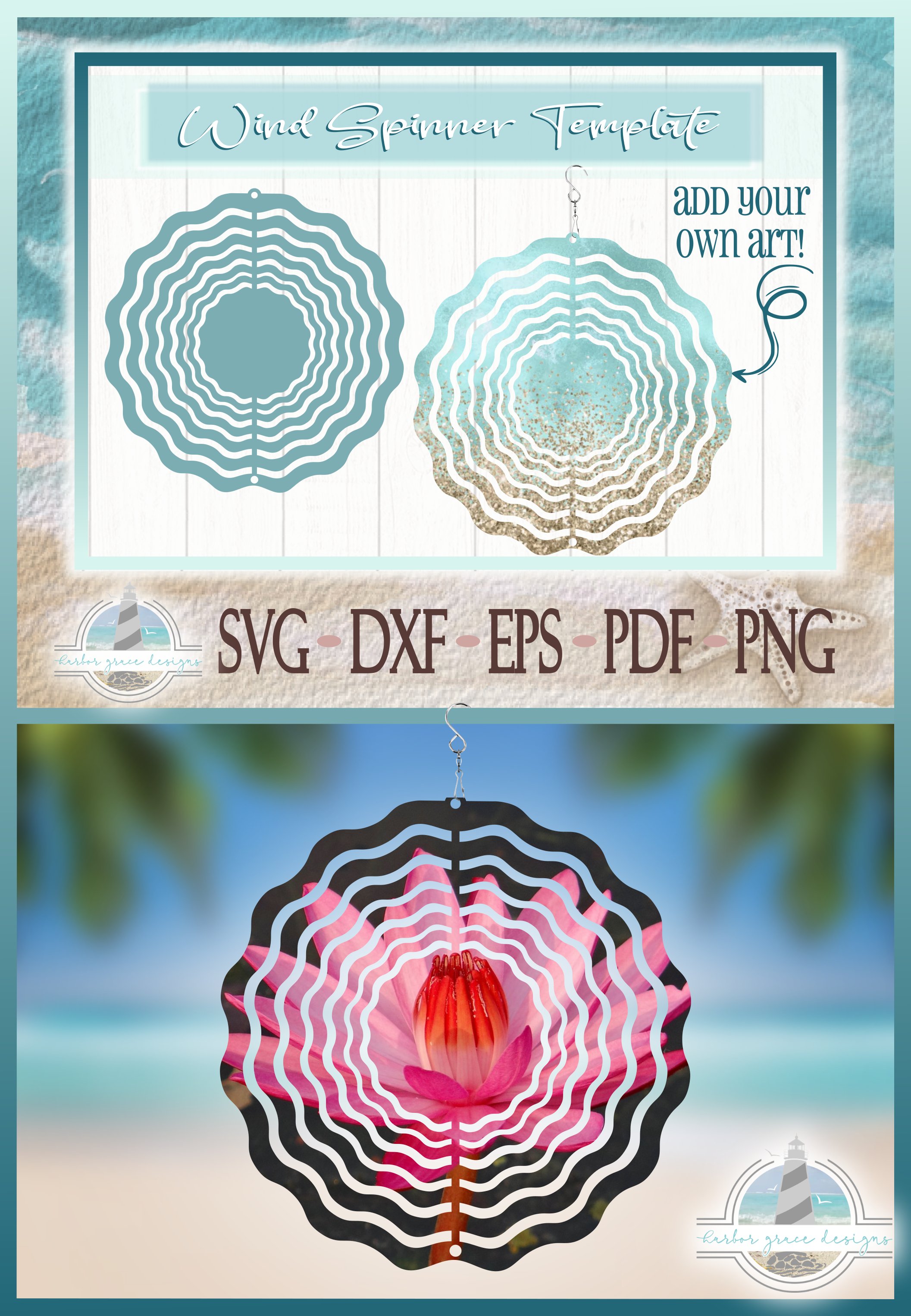 Wind Spinner Template SVG Files