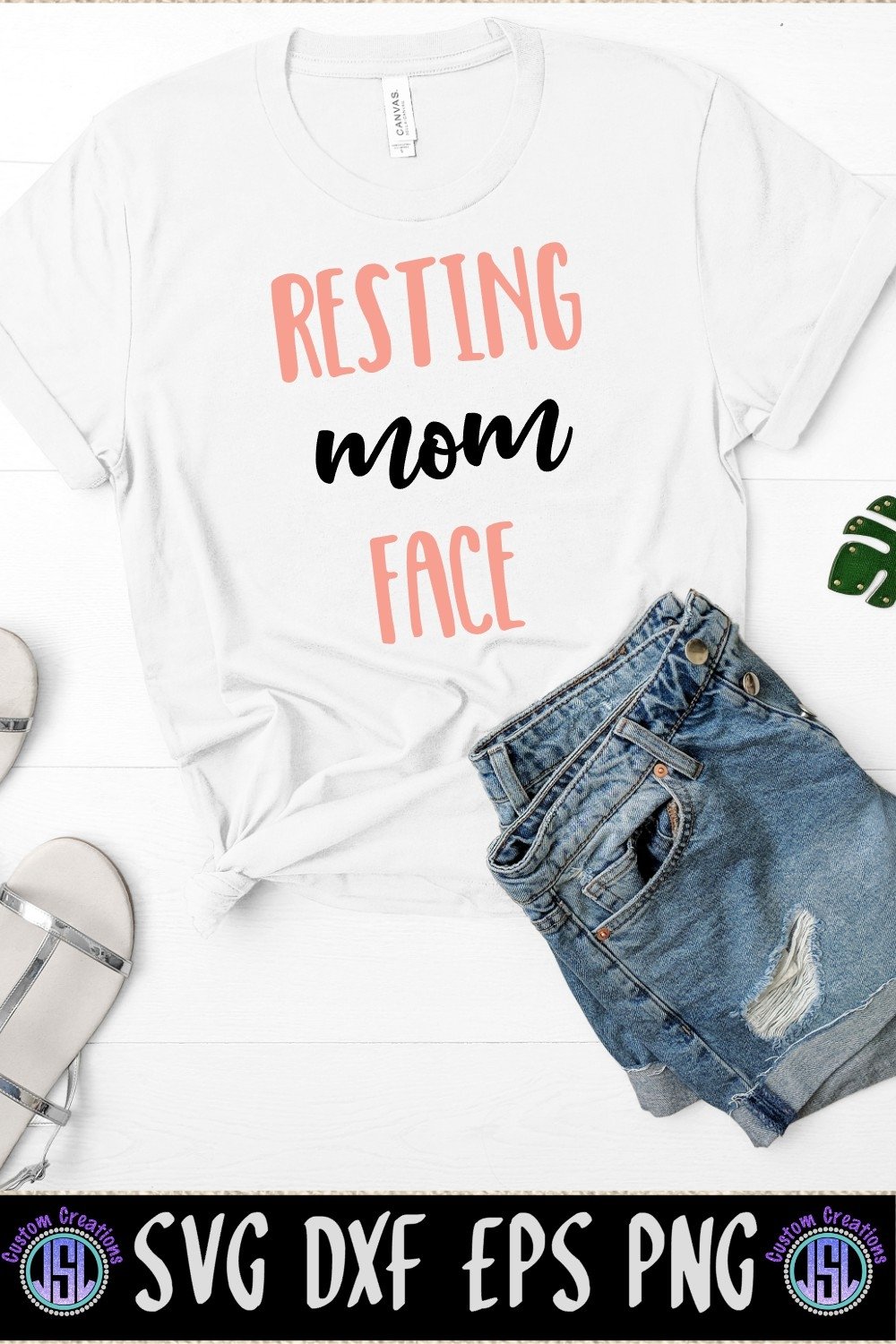 Resting Mom Face | Mom SVG File | SVG DXF EPS PNG