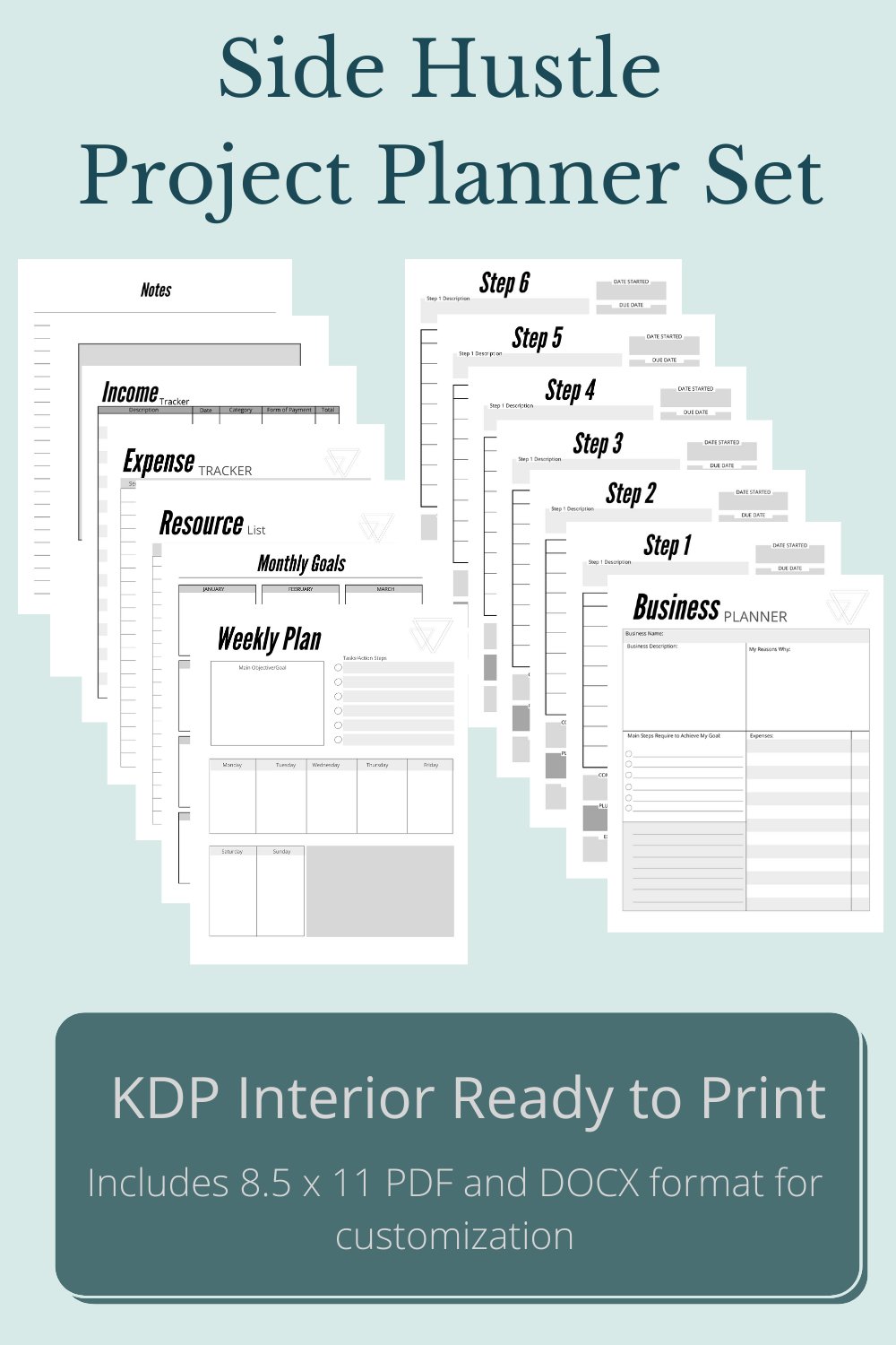 Side Hustle Project Planner Set