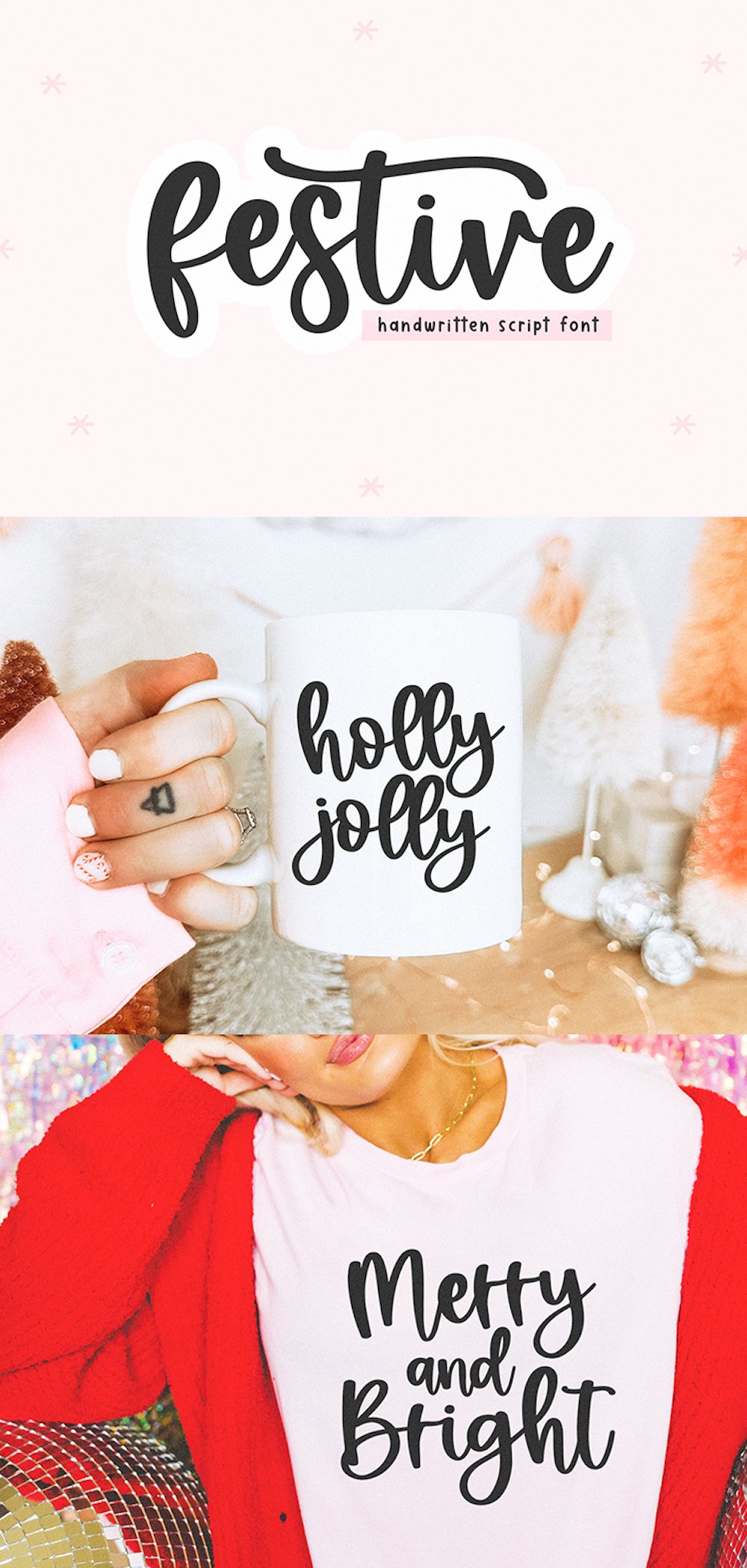 Festive - Handwritten Script Font