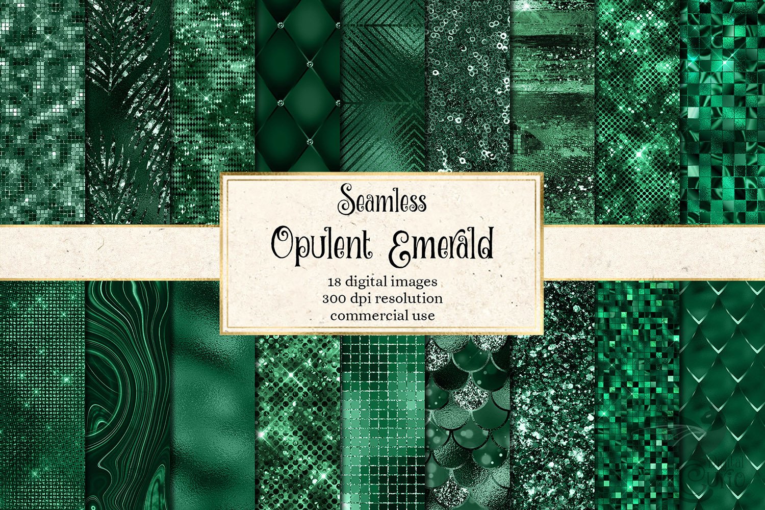 Opulent Emerald Textures