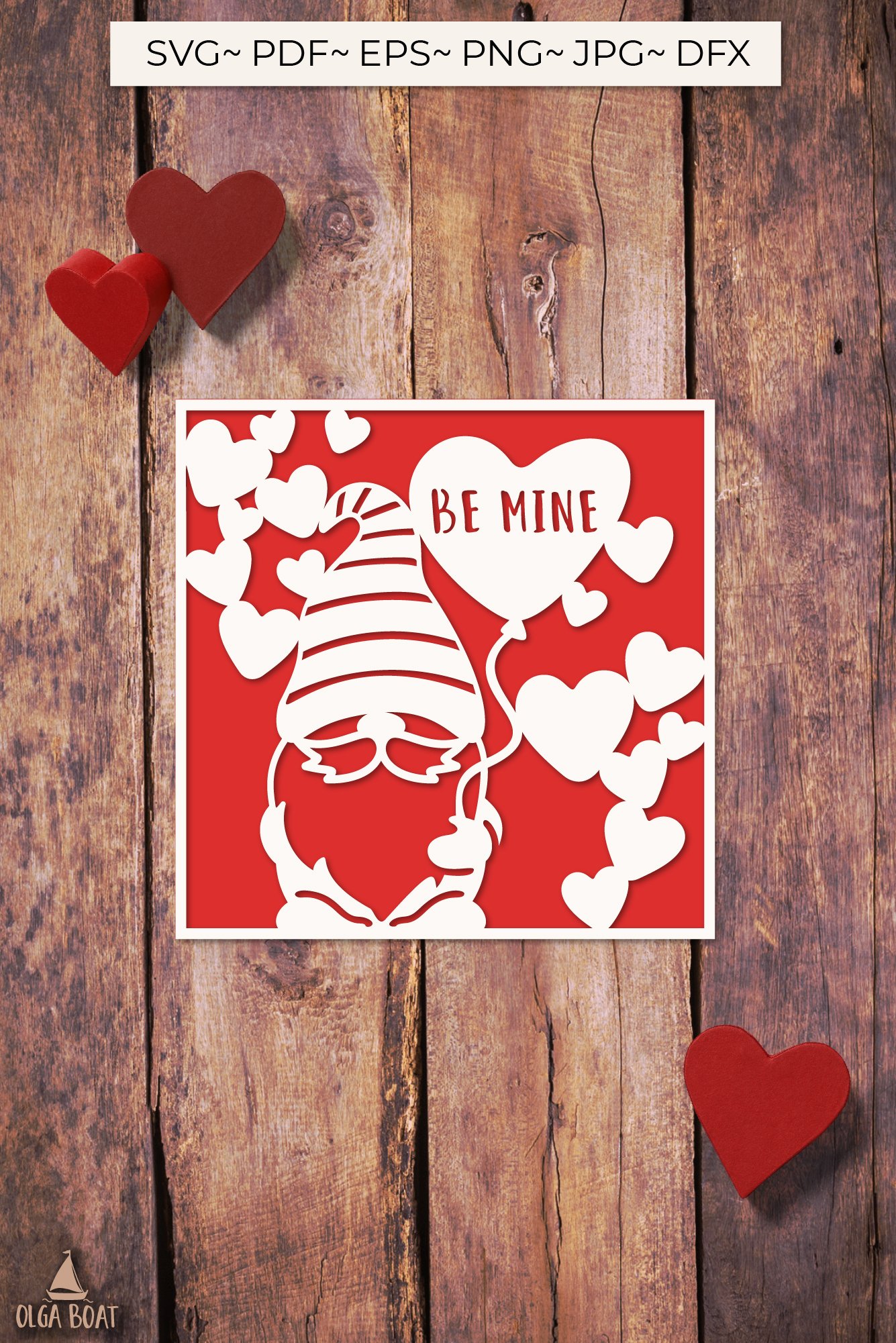 Be mine Valentine card svg. Valentines paper cut