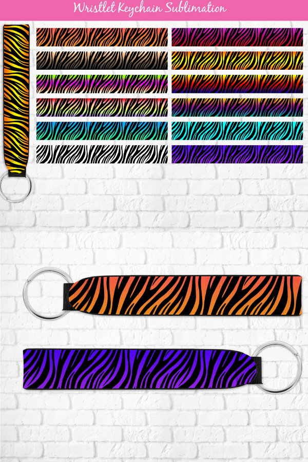 Wristlet keychain sublimation, key fob wristlet (1490543)