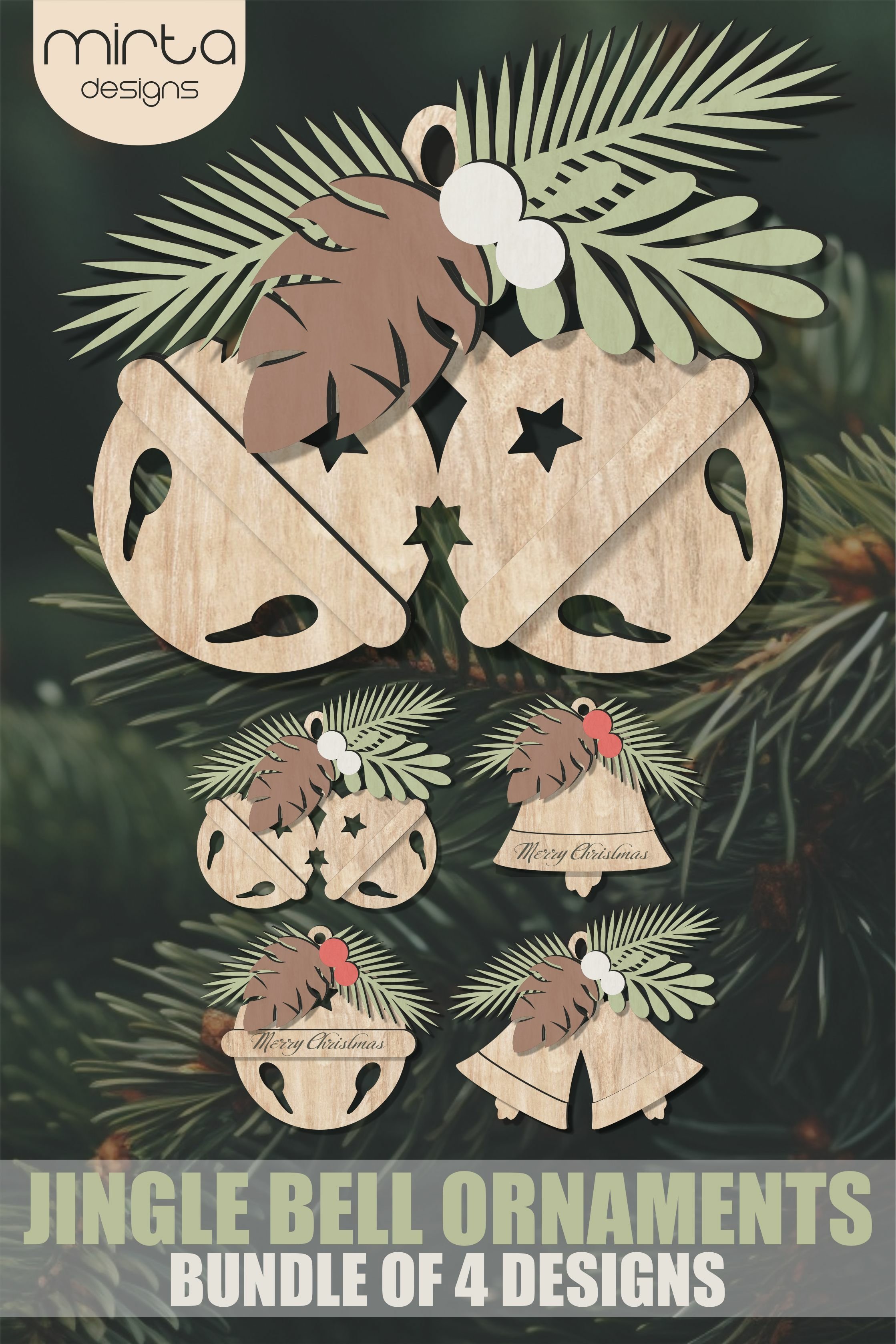 nativity christmas ornament bundle, personalized ornaments