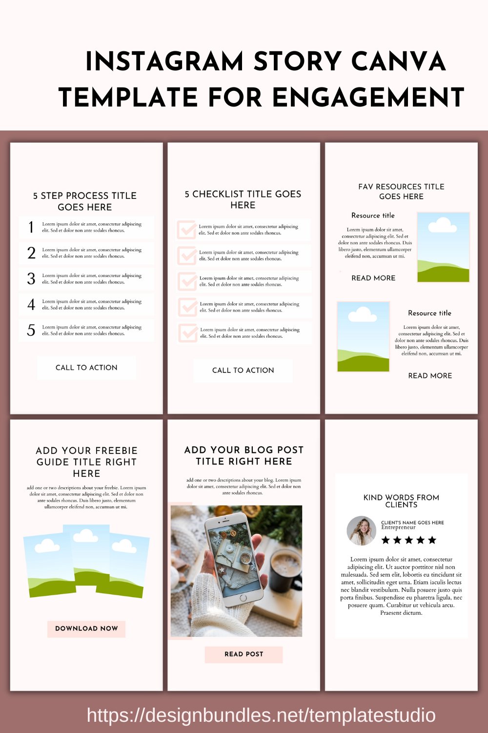 Instagram Story Template | Canva | Engagement Booster