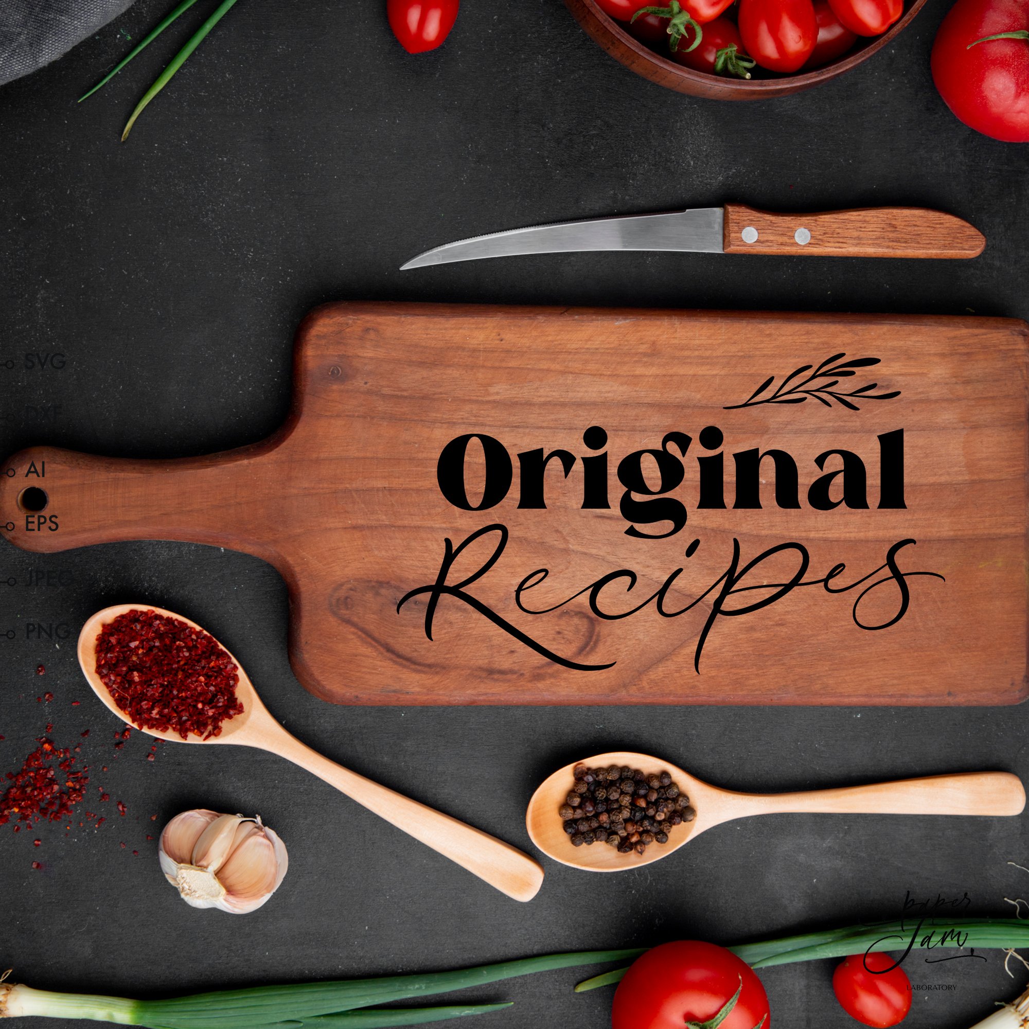 Original recipes SVG Cutting board svg Fafmhouse kitchen svg