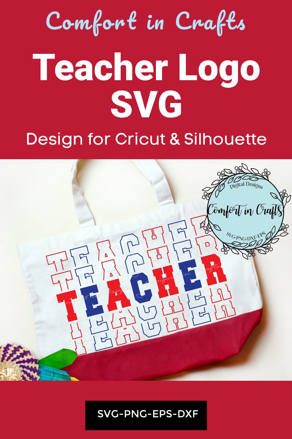 Teacher Logo SVG and Sublimation