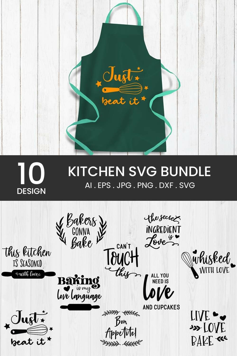 Kitchen Svg BUNDLE with 10 Variations