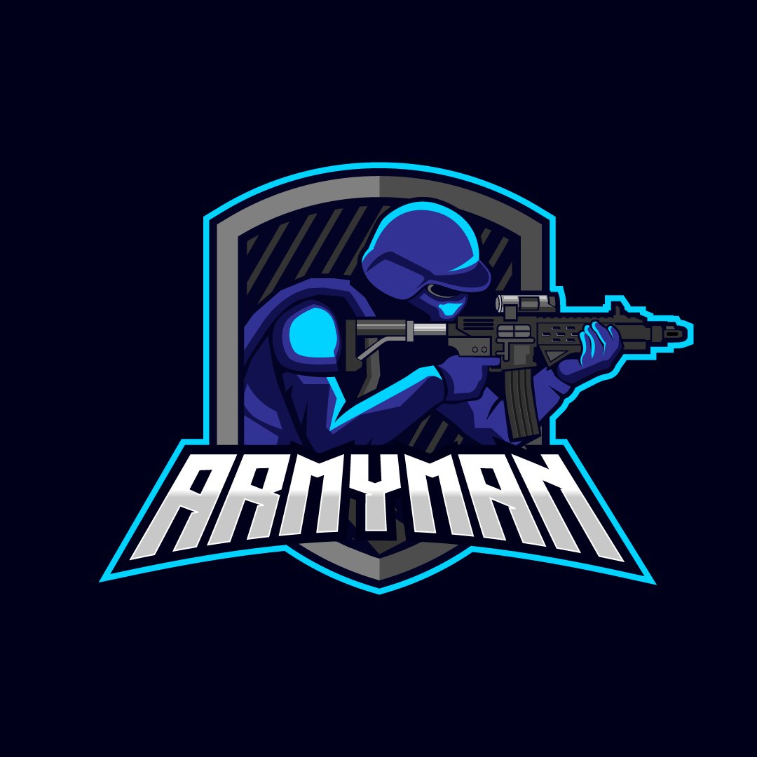Army E-sport Logo Template
