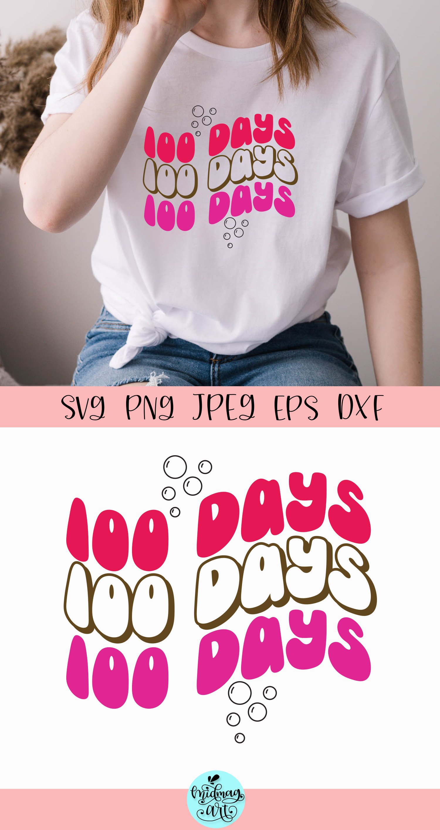 100 days svg, back to school svg