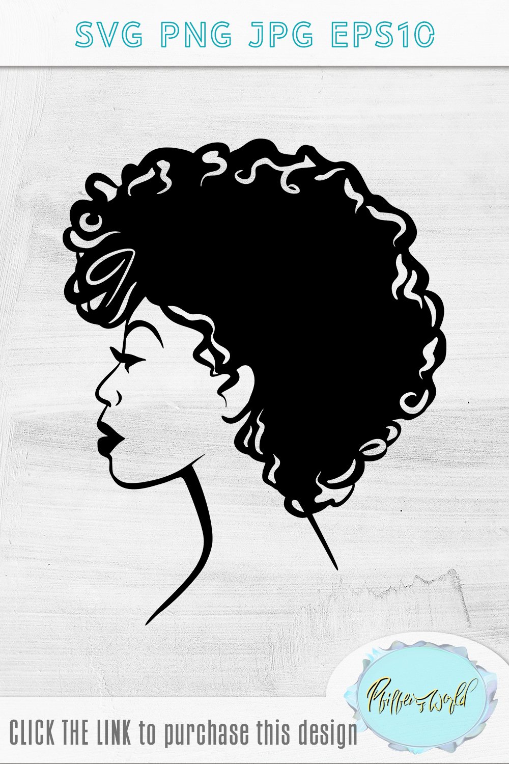 SVG black woman| African American Woman Sublimation design