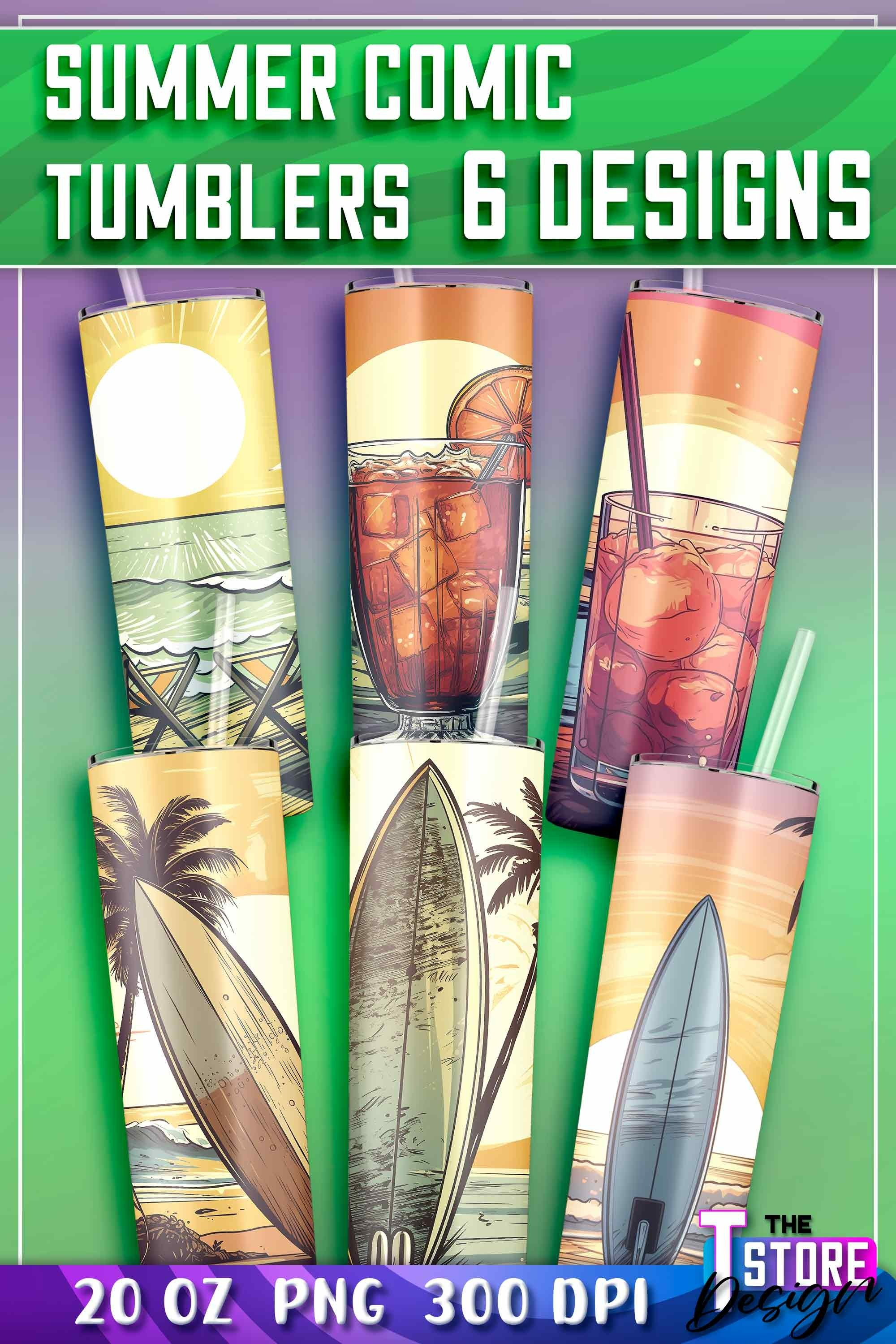 Summer Comic Tumblers Wrap 20 oz. | Tumblers (2889956)
