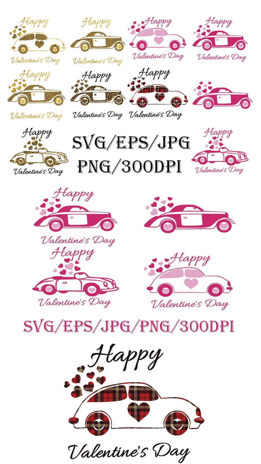 Valentines vintage car svg, Valentines Day SVG, Love, SVG
