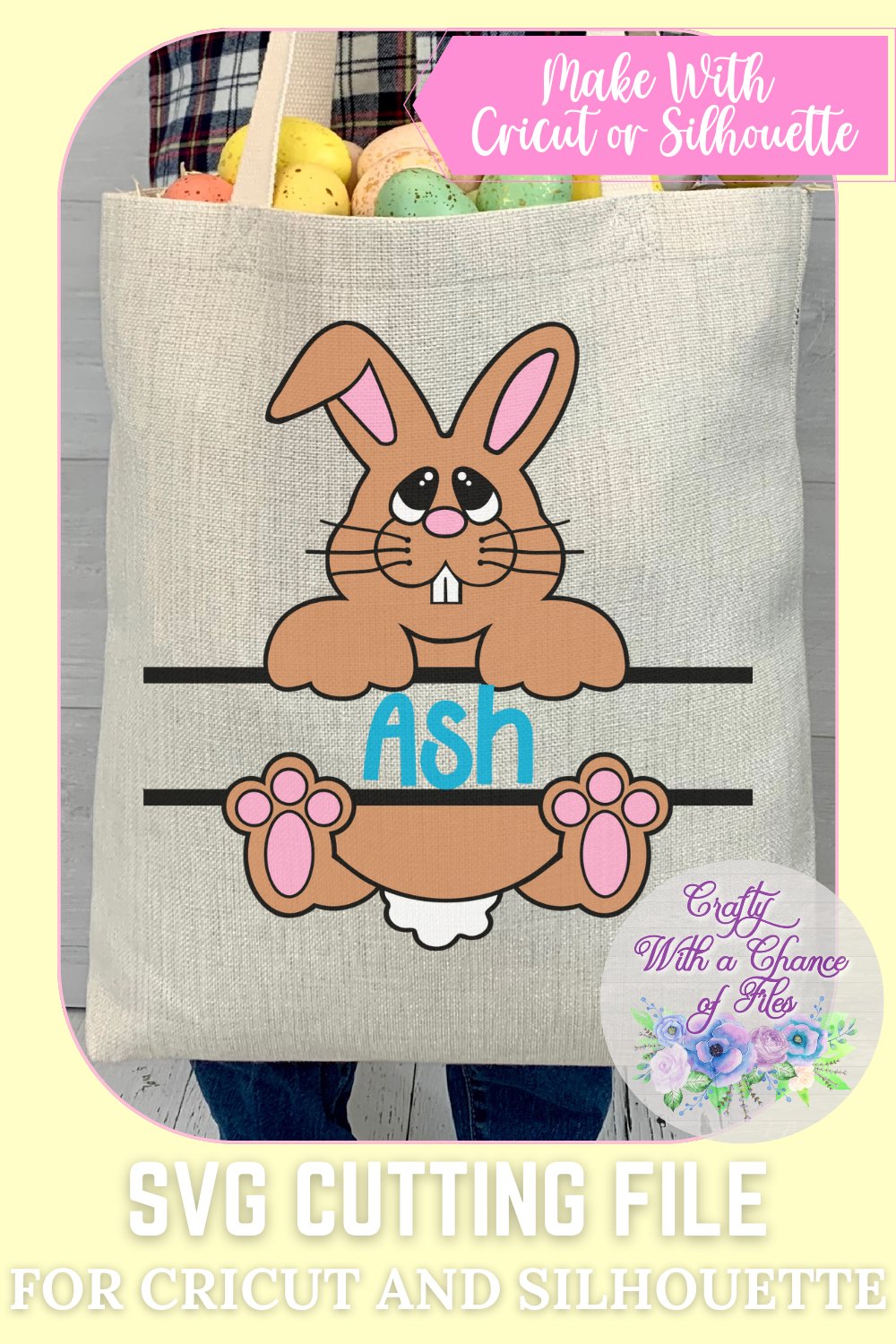 Easter Bunny SVG | Easter Split Monogram