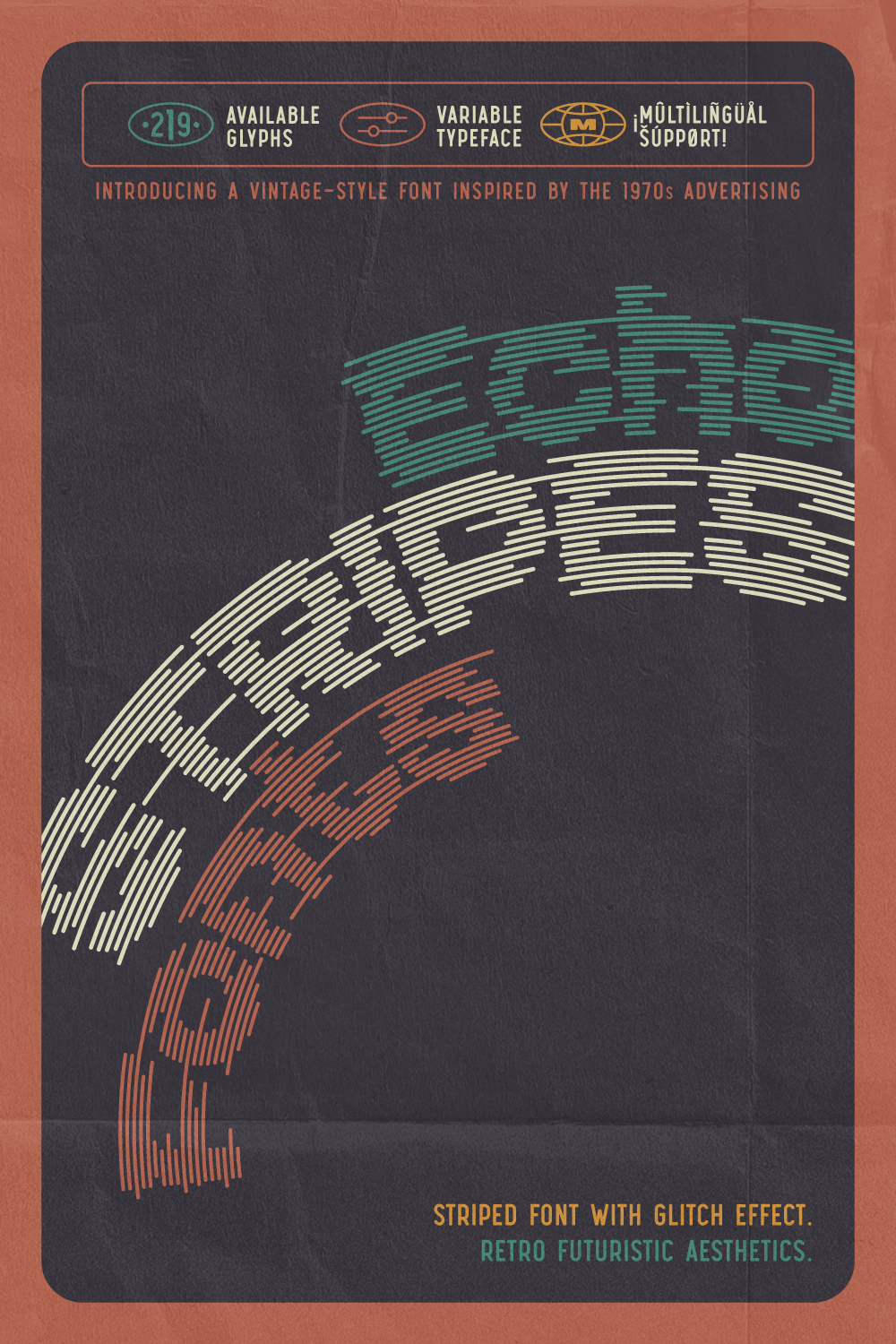 Echo Stripes - Variable Font Set (5369809)