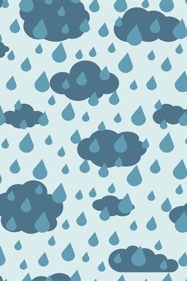 Vector rainy weather seamless pattern (780761)