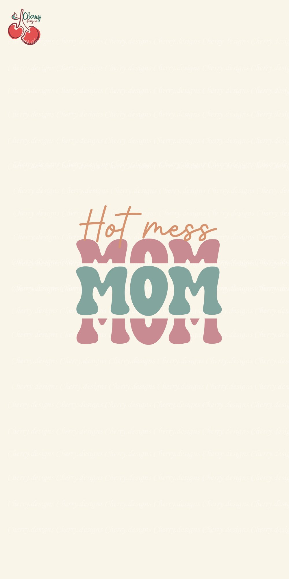 Hot Mess Mom SVG, Mother's Day SVG, Mom SVG, Retro Mom SVG