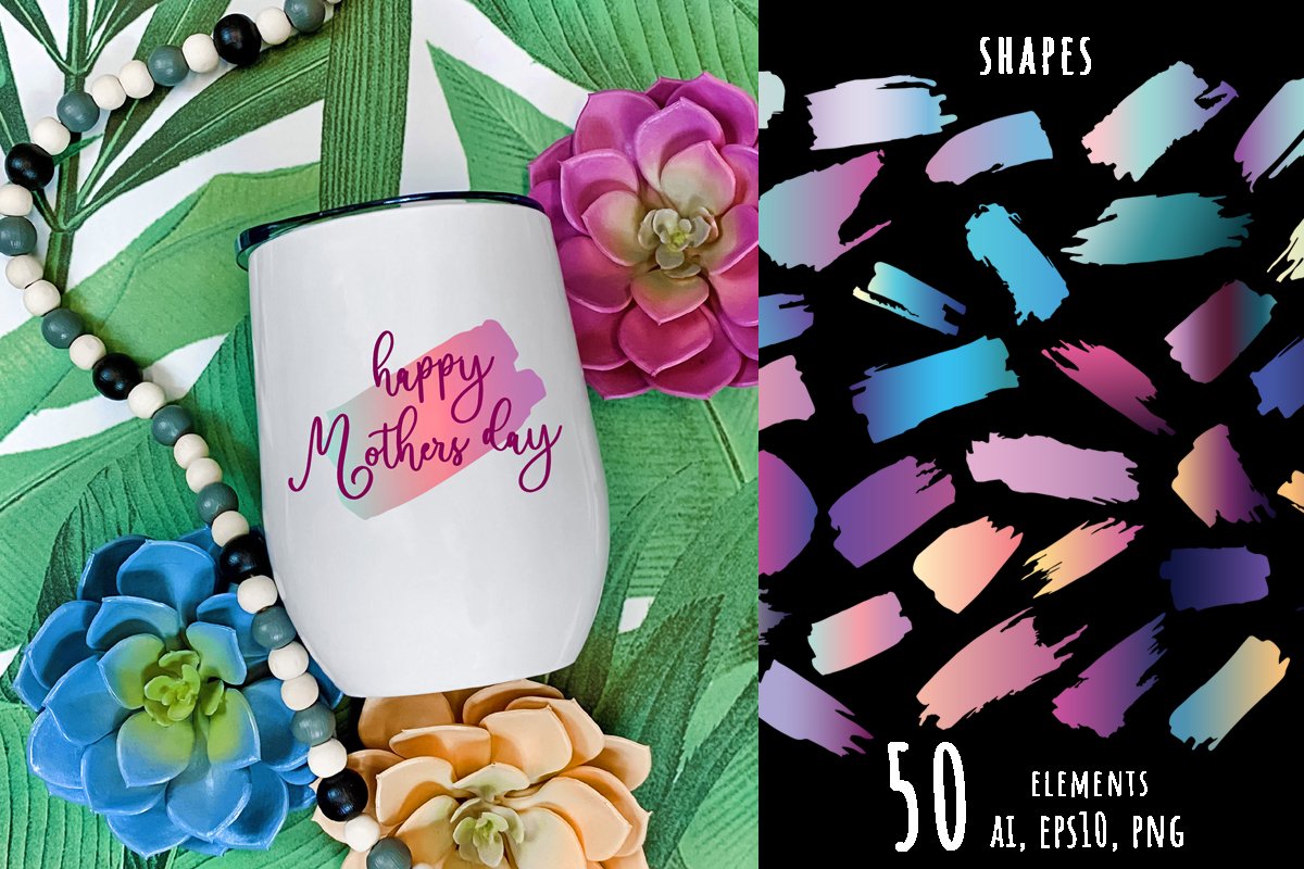 Colorful modern universal sublimation backgrounds- shapes