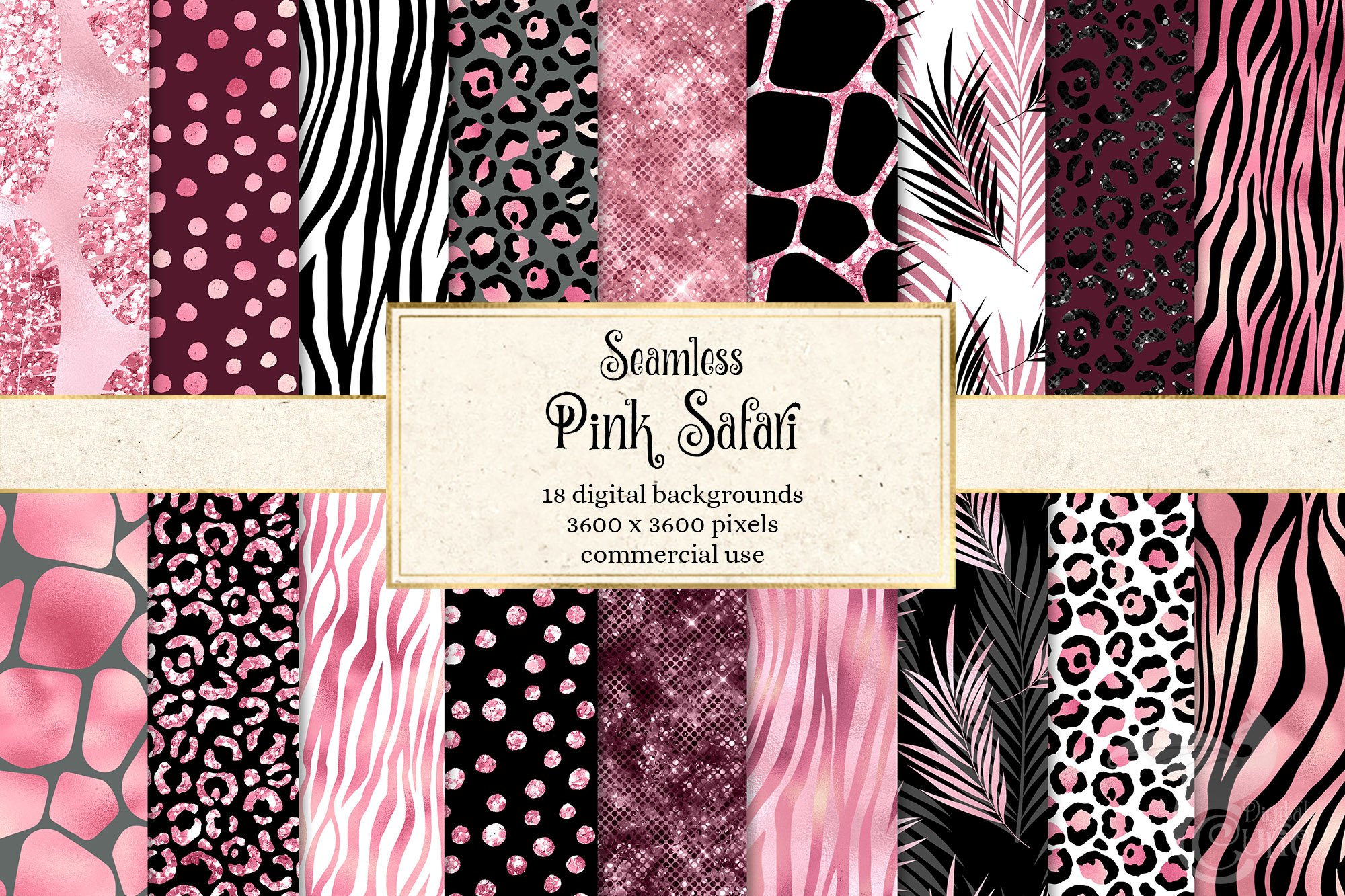 Pink Safari Digital Paper (928123)