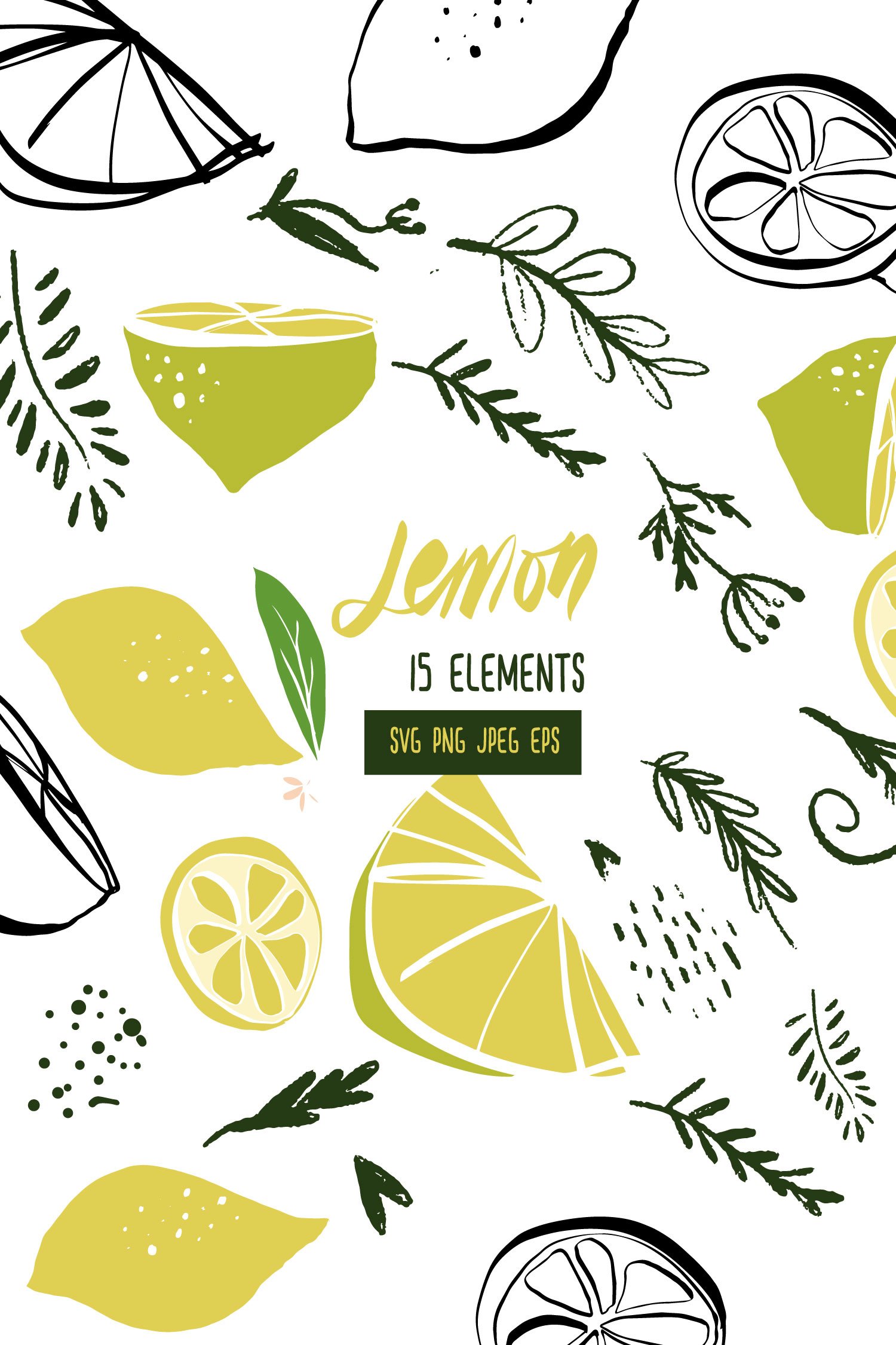 Lemon bundle SVG cut files (780503)