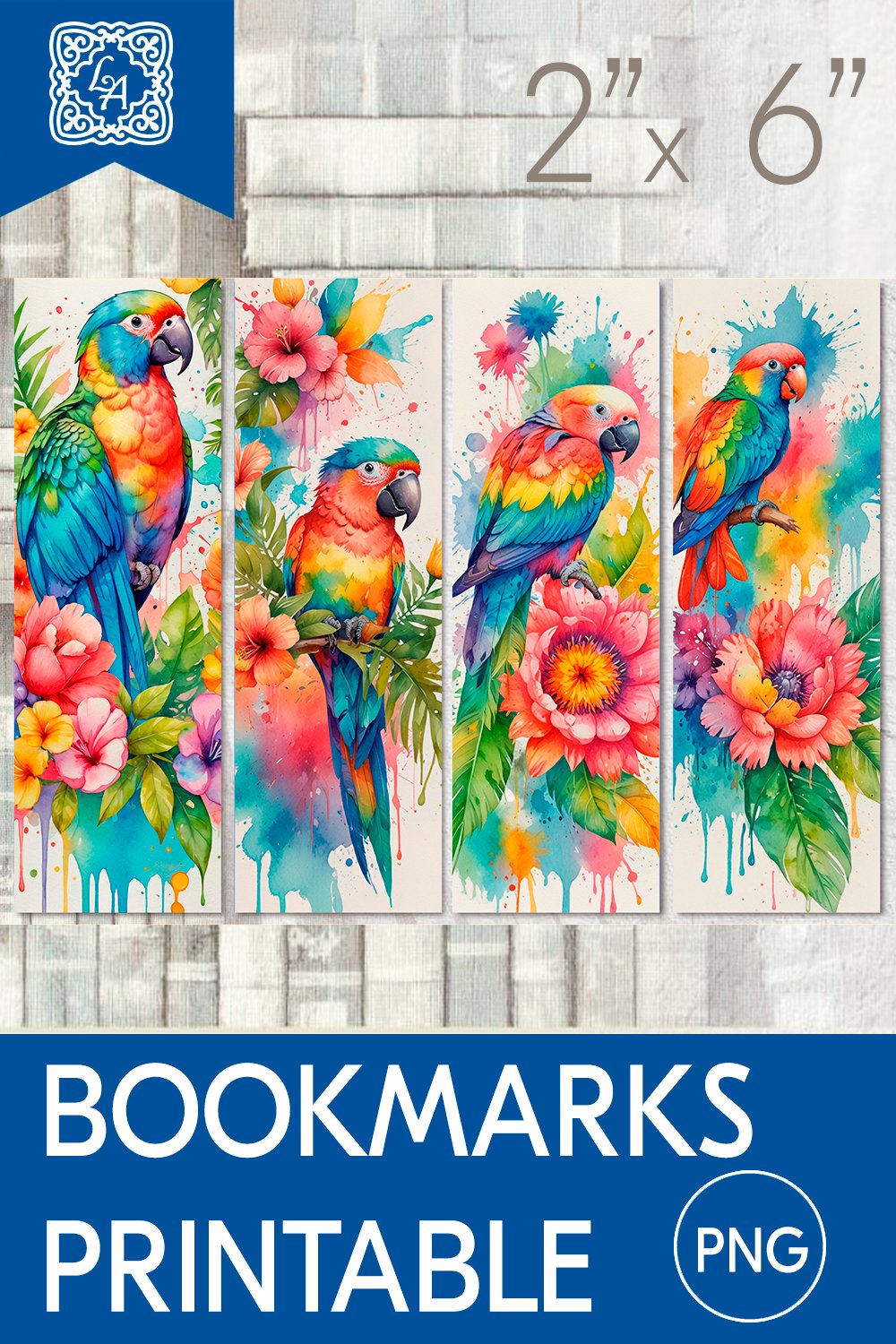 Parrot Printable Bookmark
