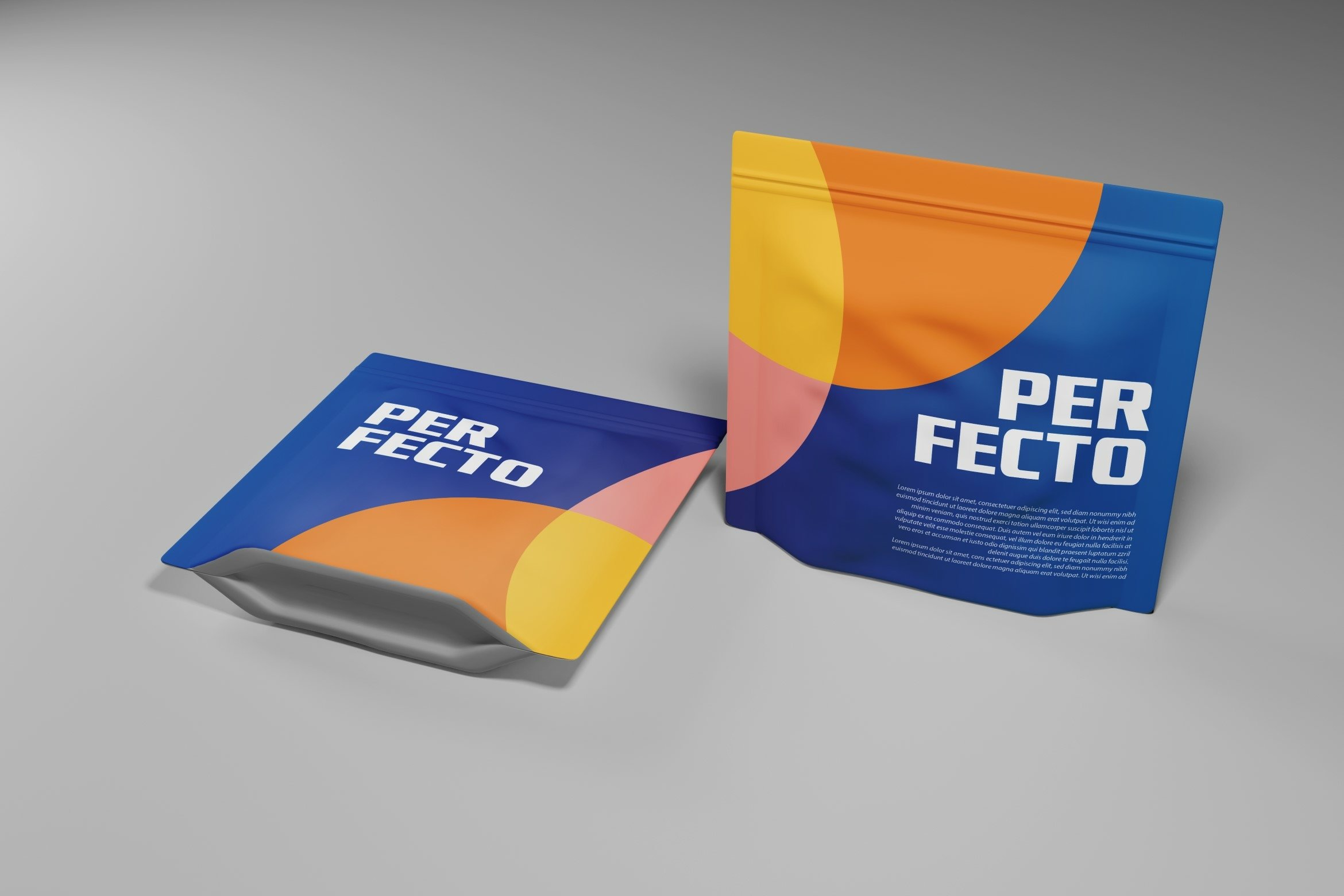 realistic packaging logo mockup psd