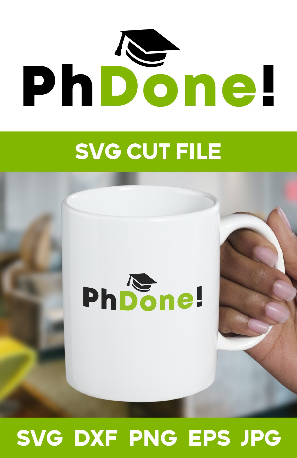PhDone - Graduation cap SVG | Graduation SVG