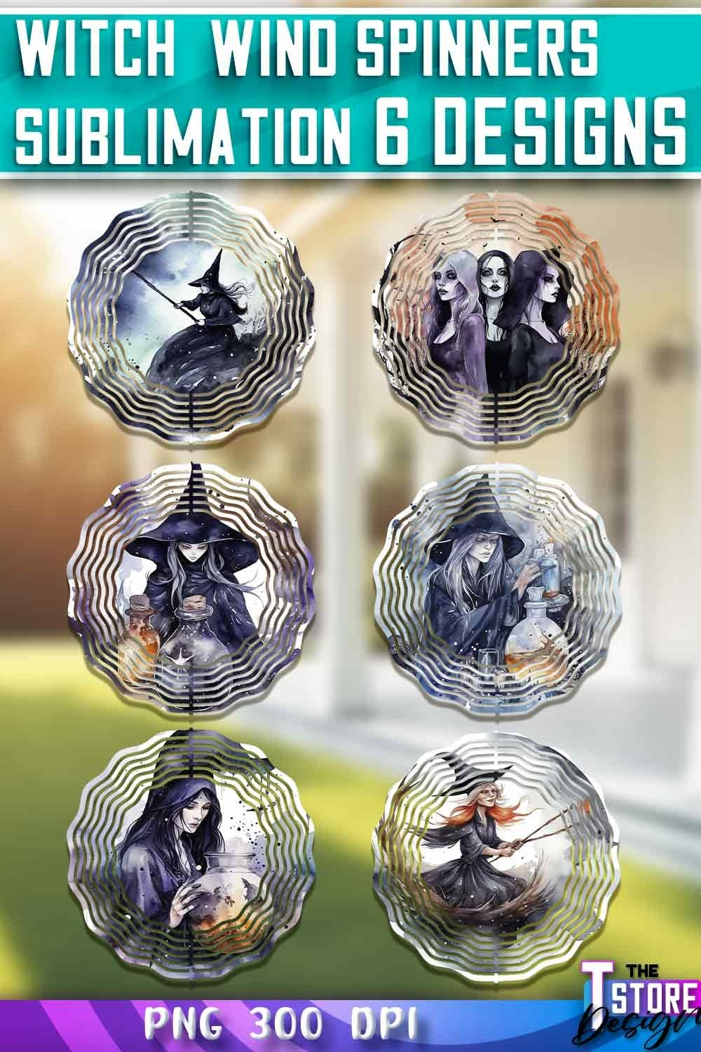 Witch Wind Spinners Sublimation|Witchy PNG (3080472)