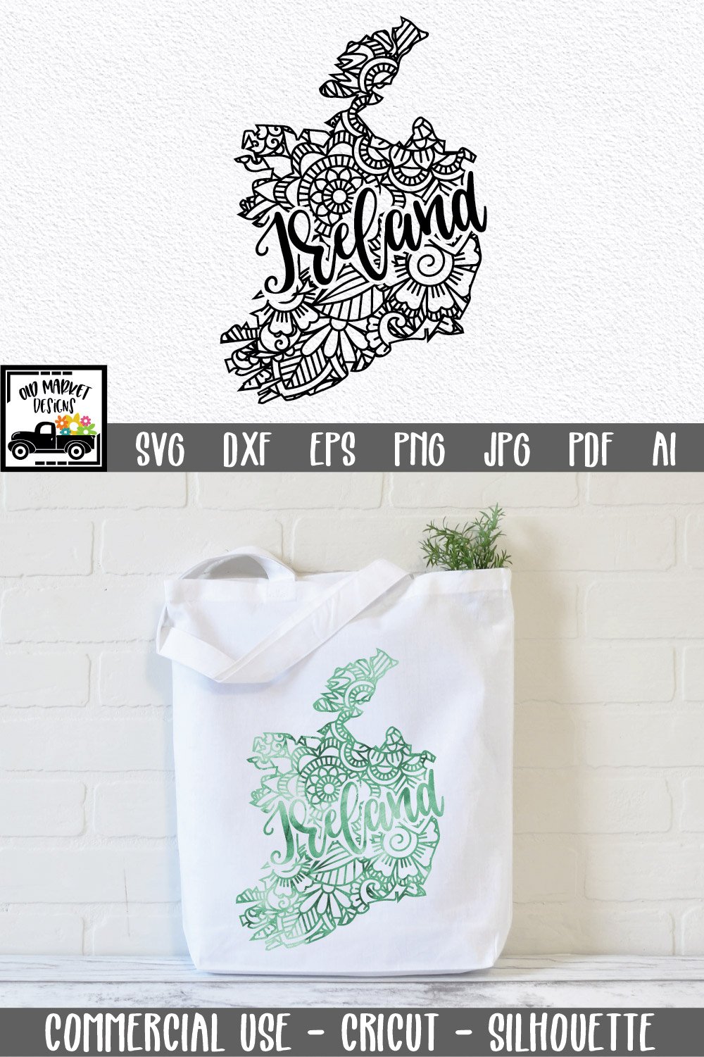 Ireland SVG File - Ireland Mandala Design