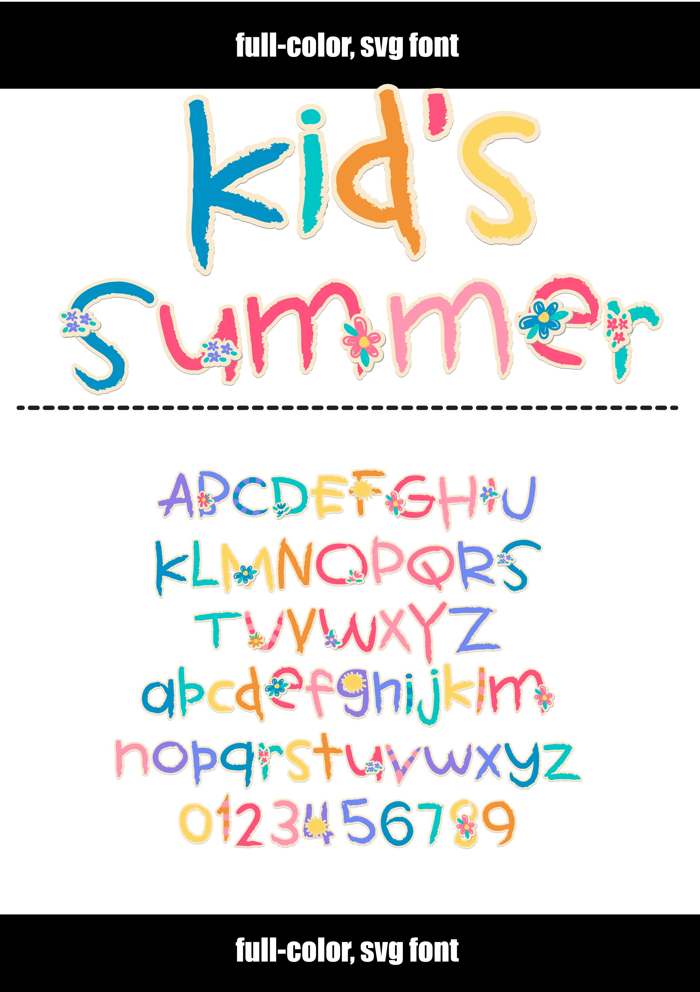 Summer Full Color SVG Font