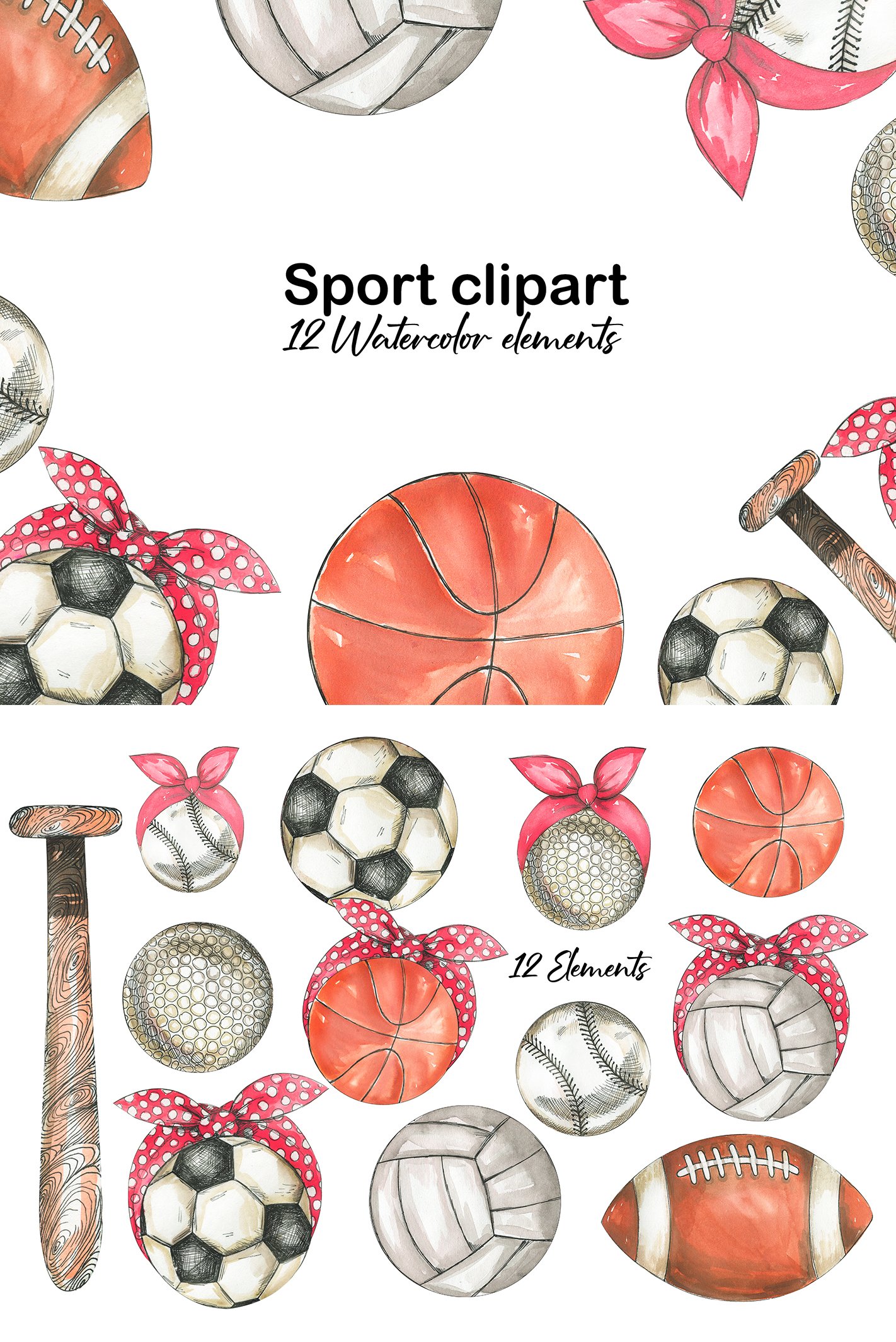 Sport ball clipart (1366043)