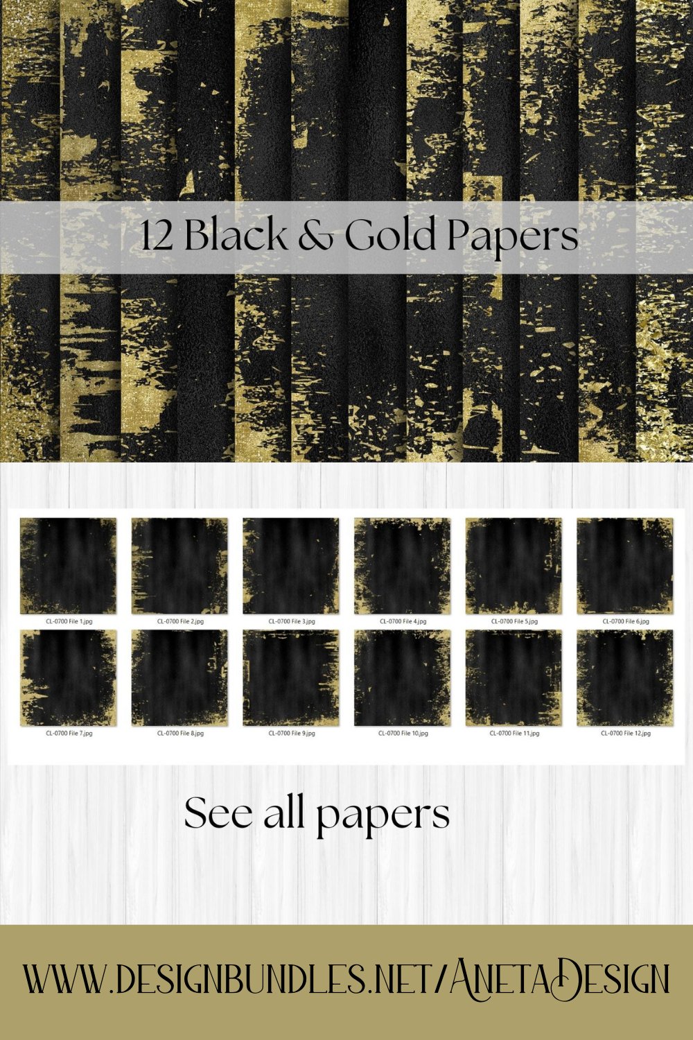 Black Foil and Gold Papers (2489269)