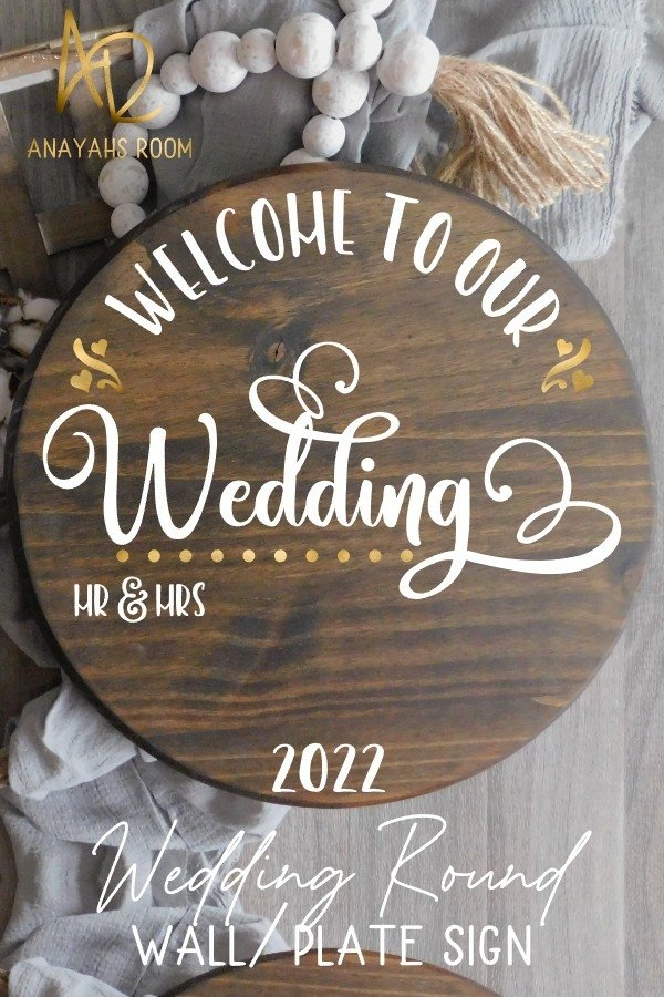 Welcome to Our Wedding | Round Sign | Farm Wedding