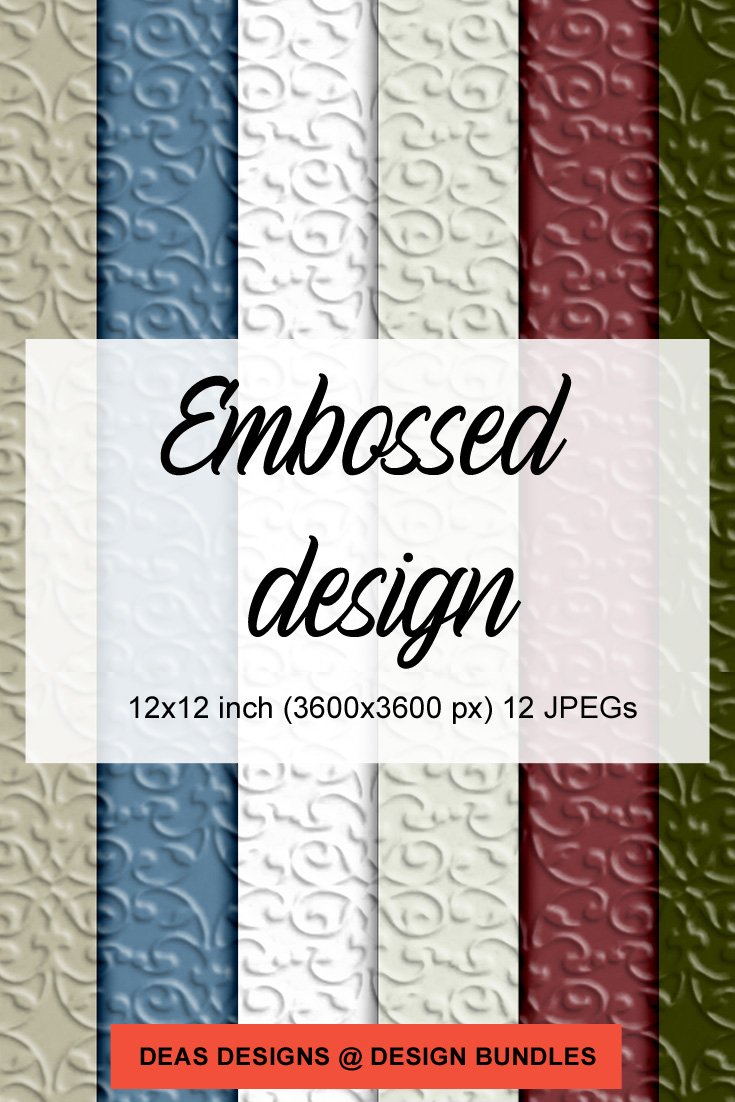 Embossed design papers