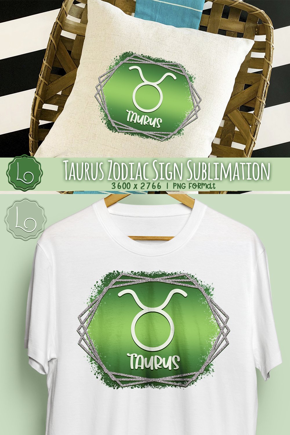 Taurus Zodiac Sign Sublimation