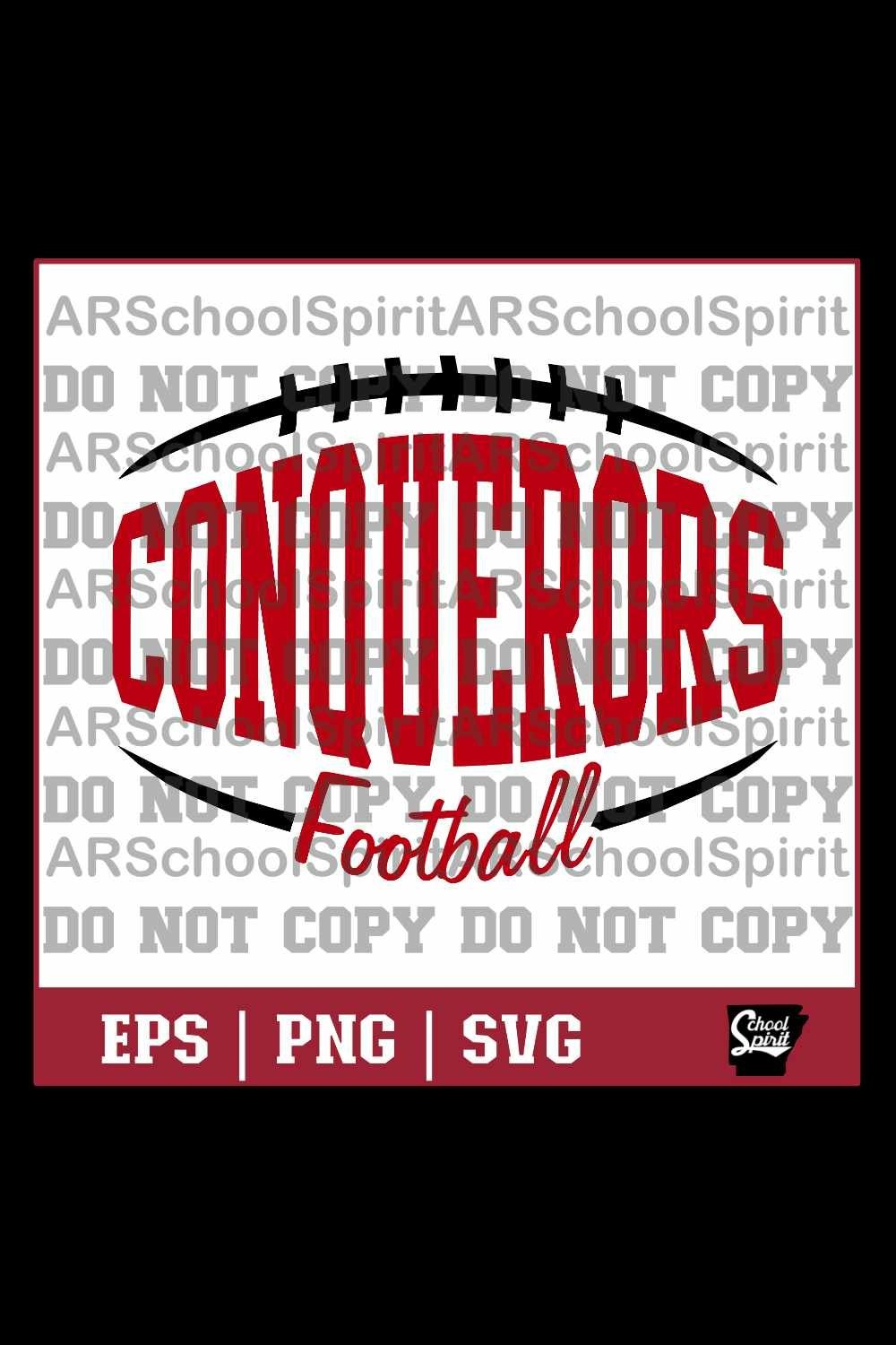 Conquerors Football SVG Shirt Design