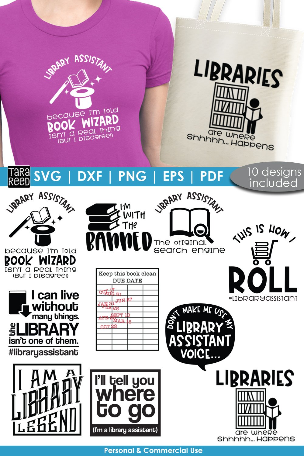 Library Assistant - Reading SVG and Cut Files for Crafters