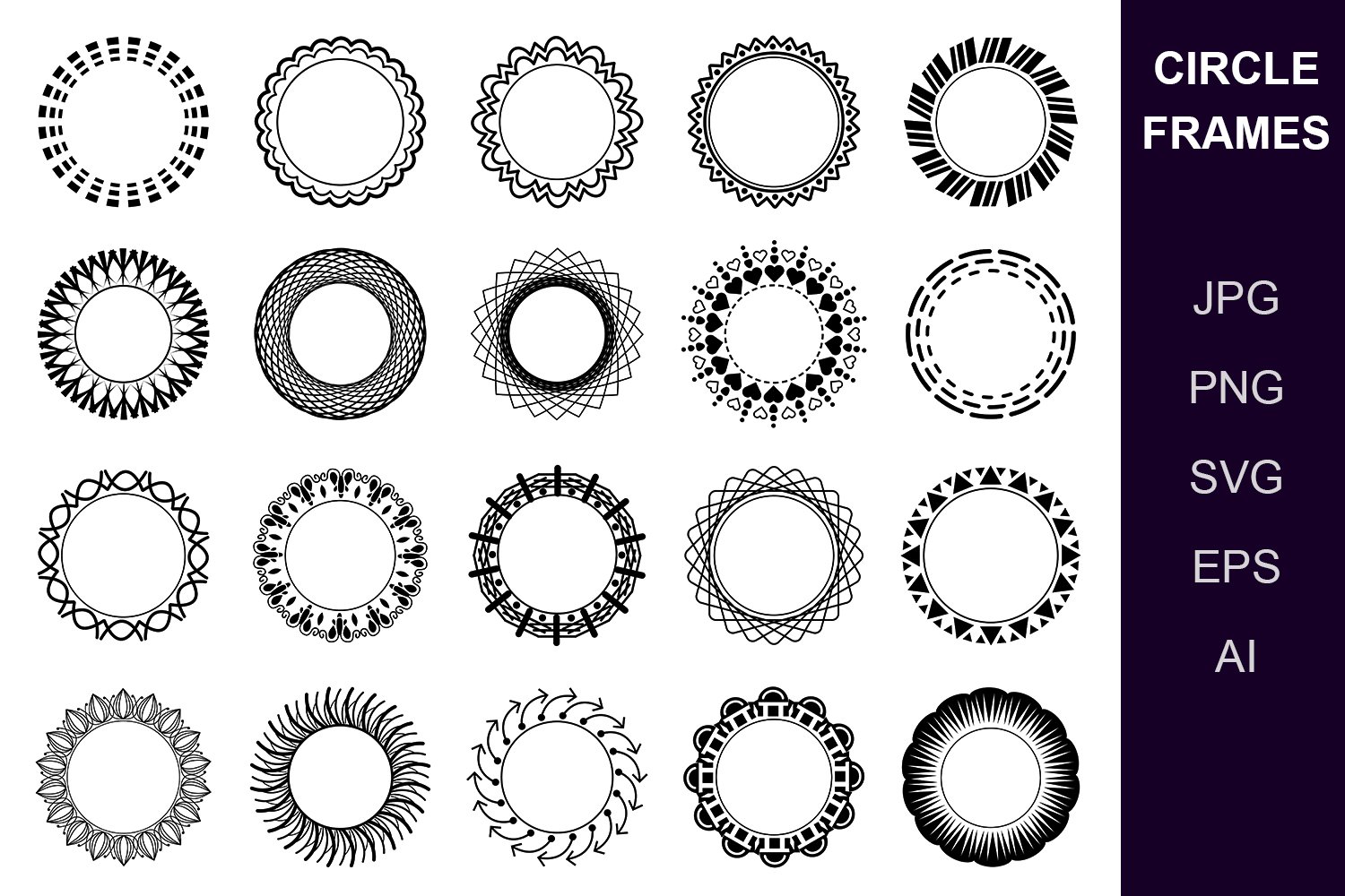 Circle frames collection