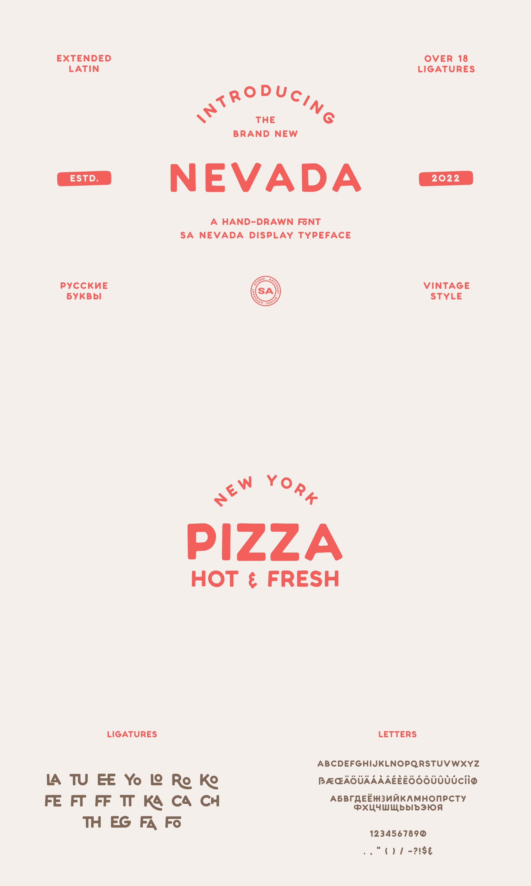 Nevada - Retro Display Font