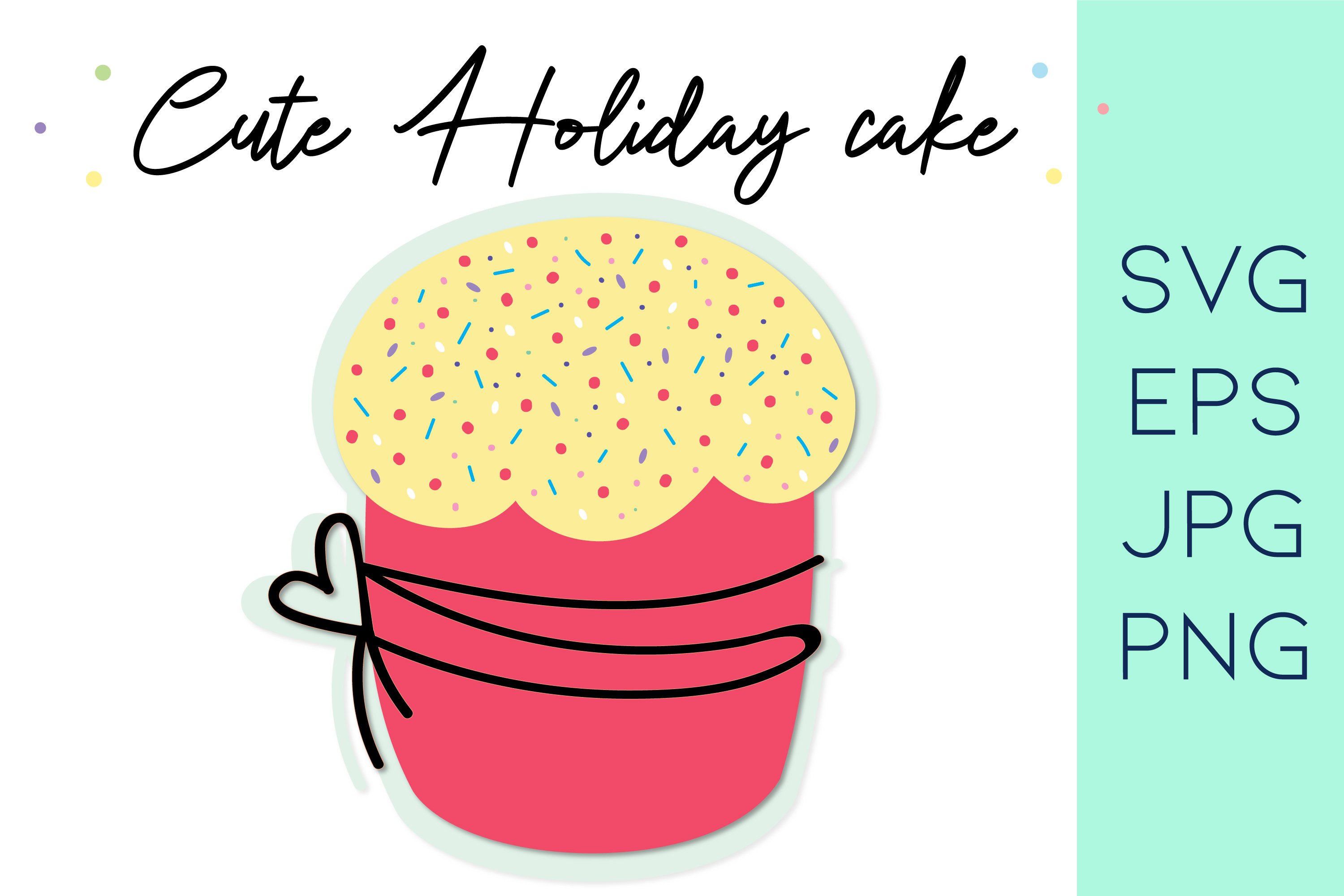 Easter cake SVG | Cupcake SVG | Holiday cake (1243004)