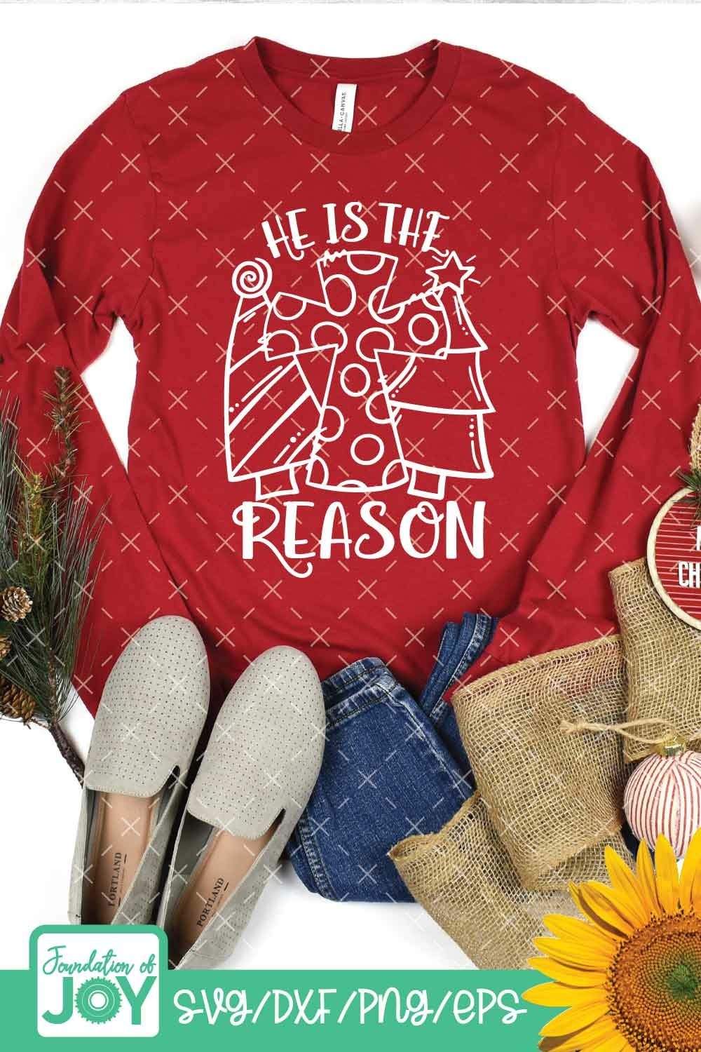 He is the reason, Jesus svg, Religious Christmas svg