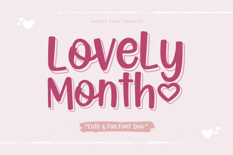Lovely Month - Handwritten Font