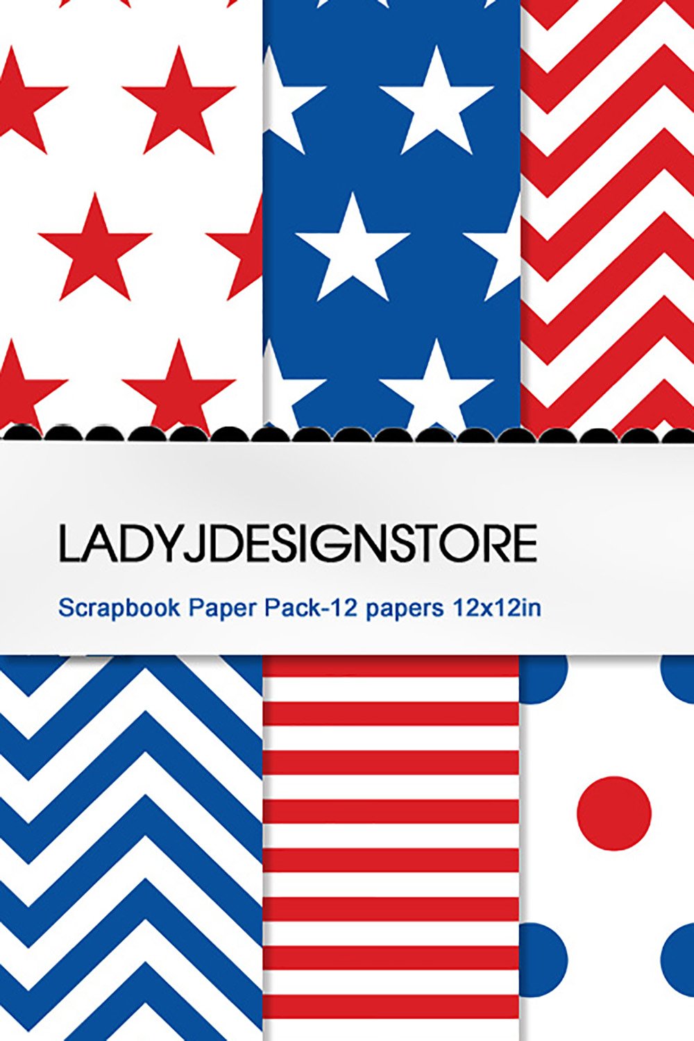 4th of July Patriotic digital paper