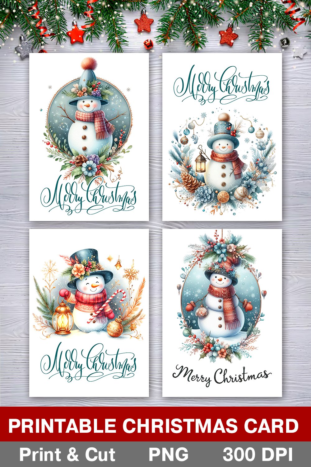 Merry Christmas Card printable