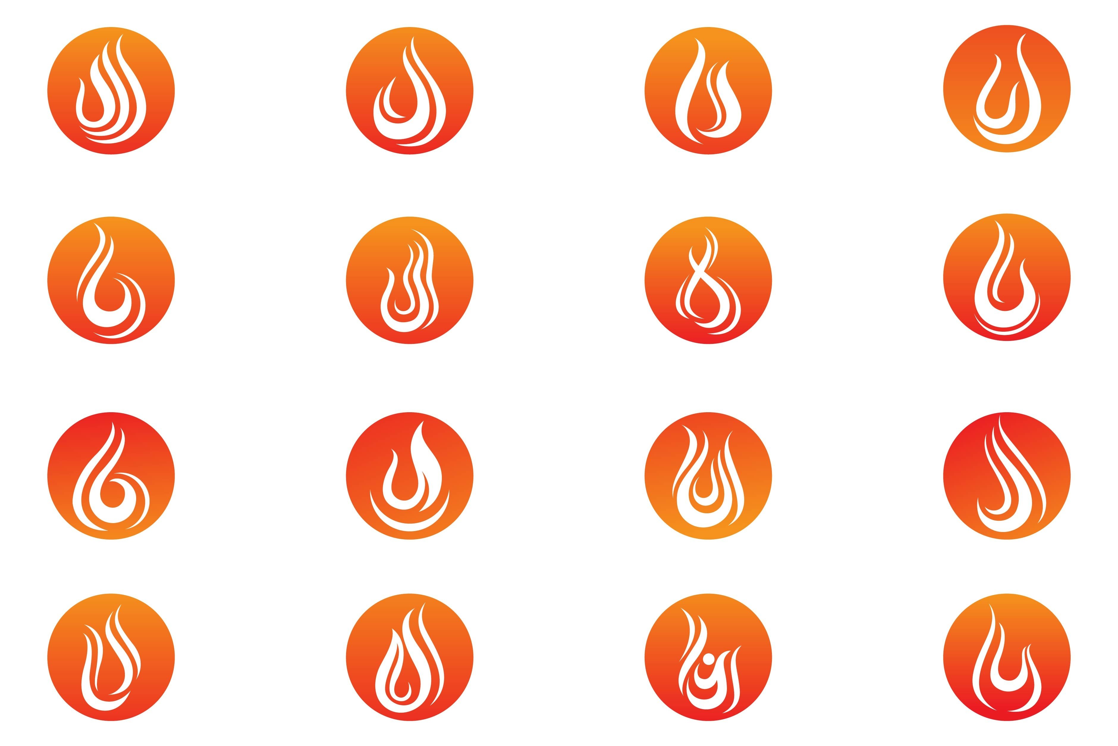 Fire hot icon vector