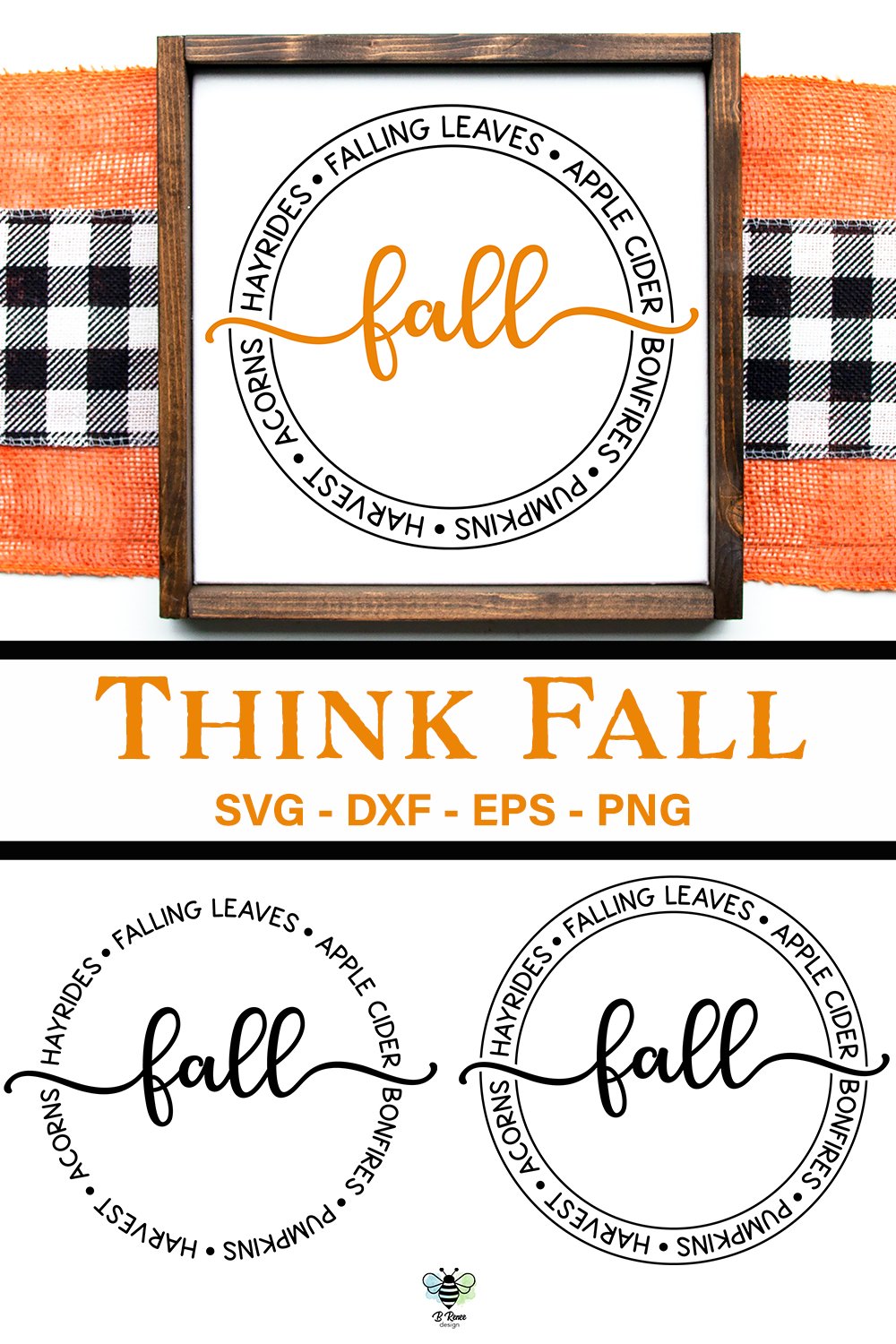 Fall Circular Signs SVG