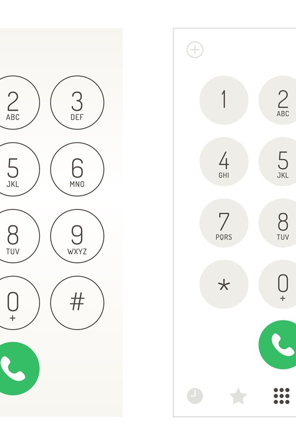 Smartphone dial keypad