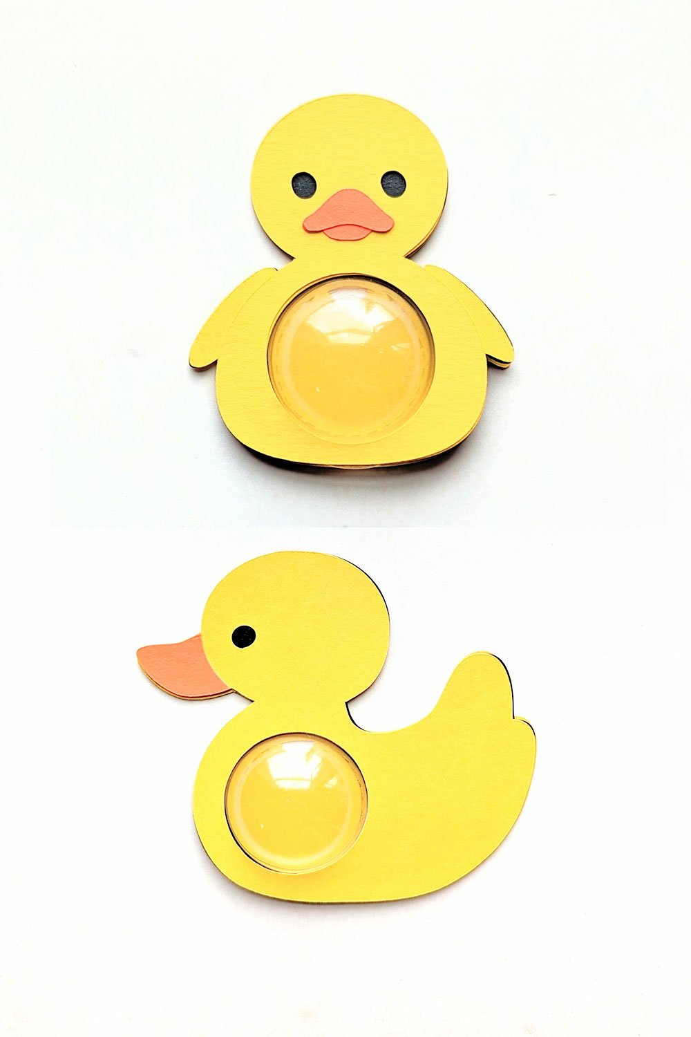 Rubber Duck Candy Dome Holder SVG File Duo