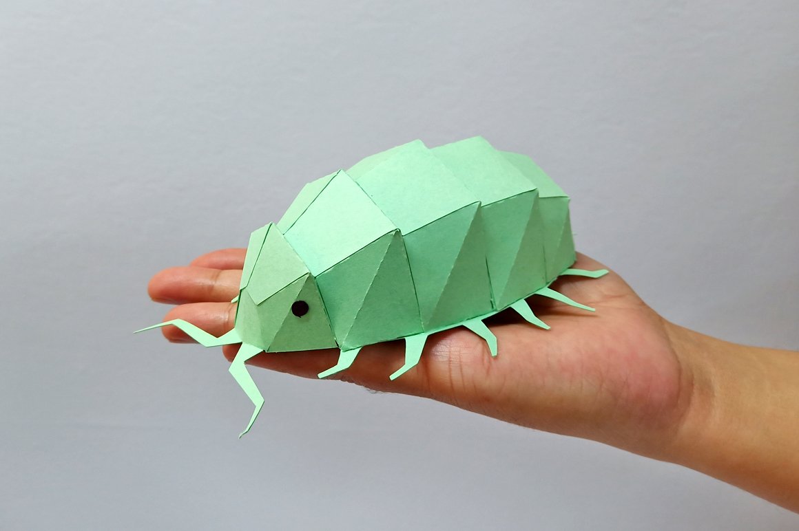 DIY Isopod, Pill bug - 3d papercraft